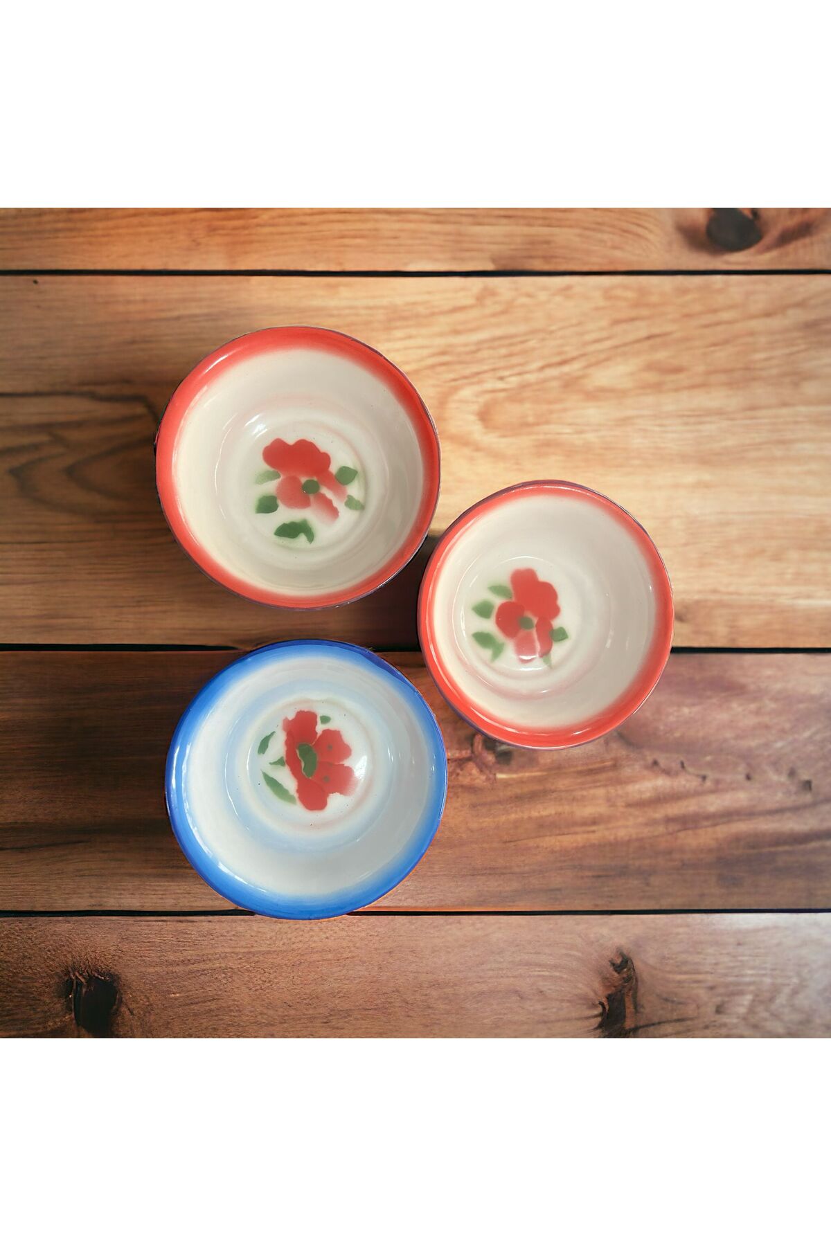 ÖY ELİSAM Emaye 3'lü Set 18 Cm Kase Meyvelik Sebzelik Derin Çinko Tabak ...