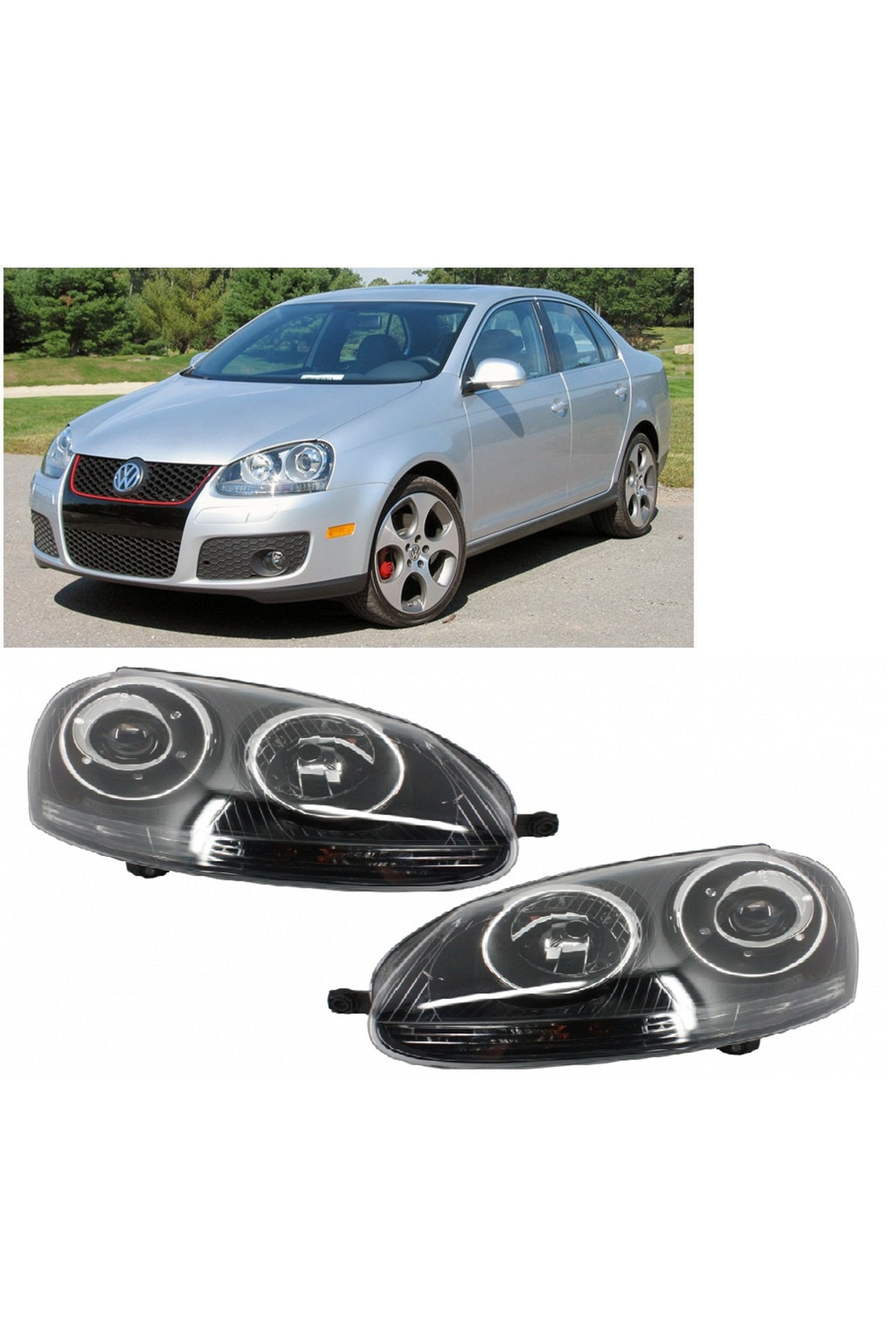 X POWER TUNİNG VW JETTA 2006-2010 UYUMLU MK5 R32 ÖN FAR Fiyatı ...