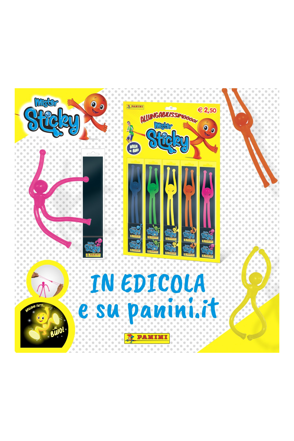 TOYFEST Panini Esnek Uzayan Yumuşak Squishy Cama Yapışıp inen Mister ...