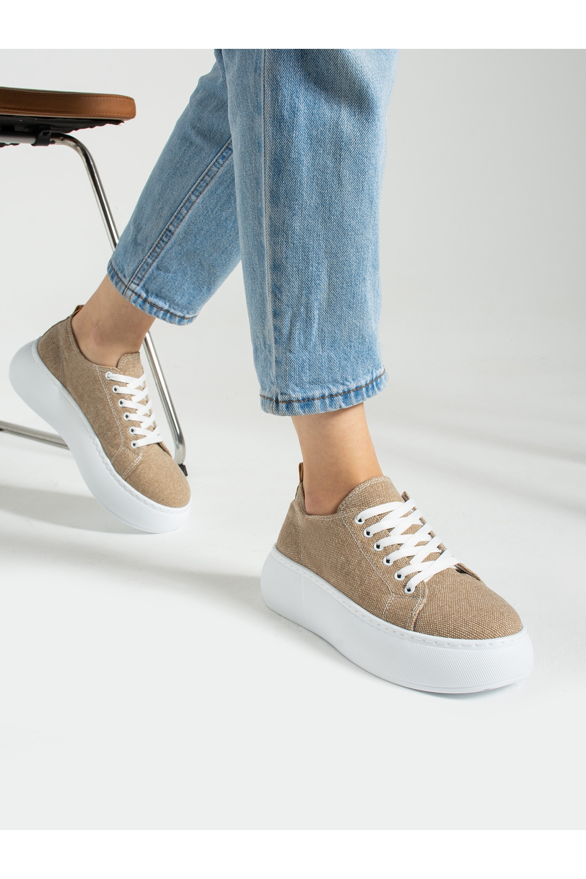 Alemdar Shoes LOLA Vizon Kot Kadın Sneakers Fiyatı, Yorumları - Trendyol