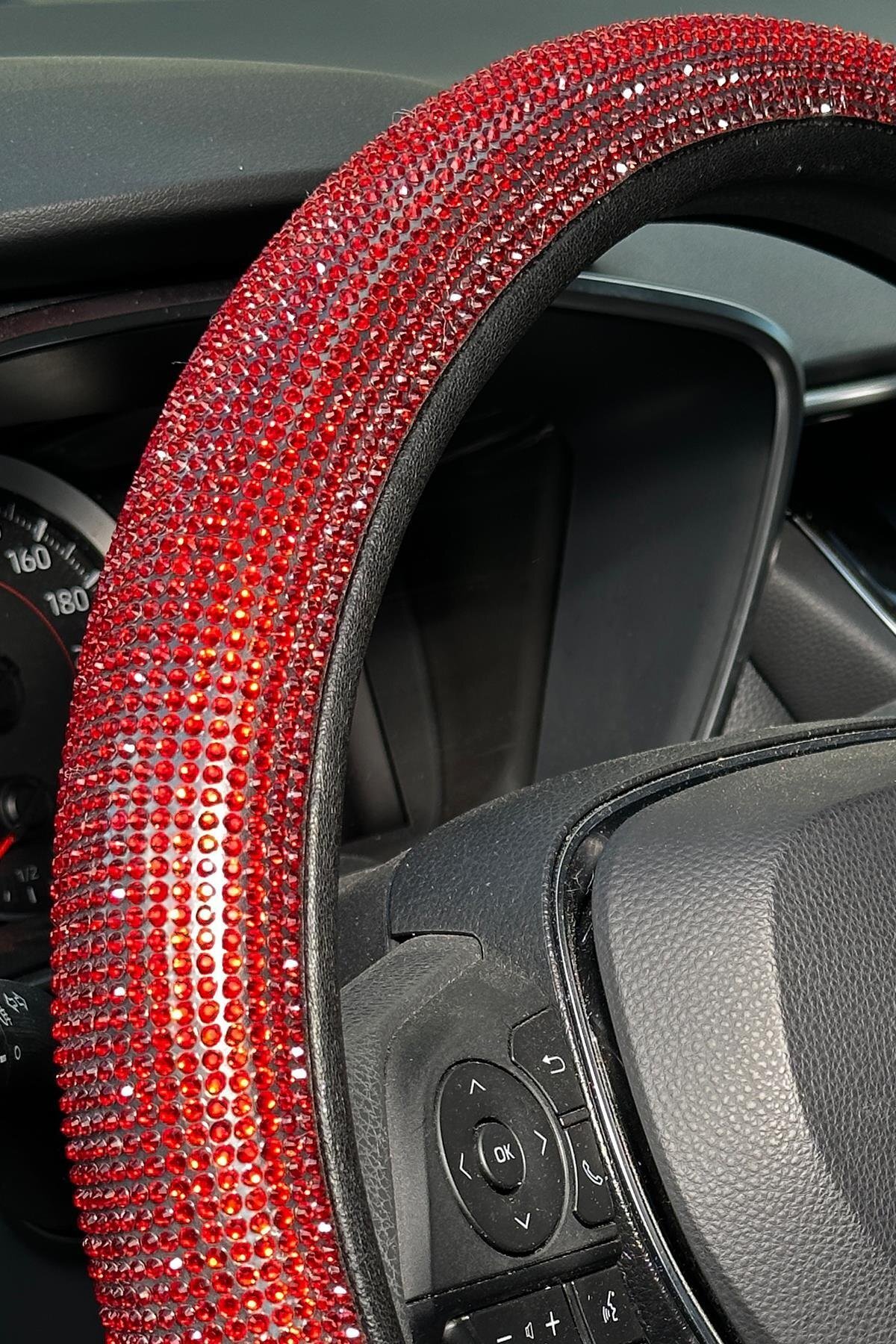 TASARIM ARABAM ATİKE ELİF AKIN 36 cm Kırmızı Full Taş Görünümlü ...