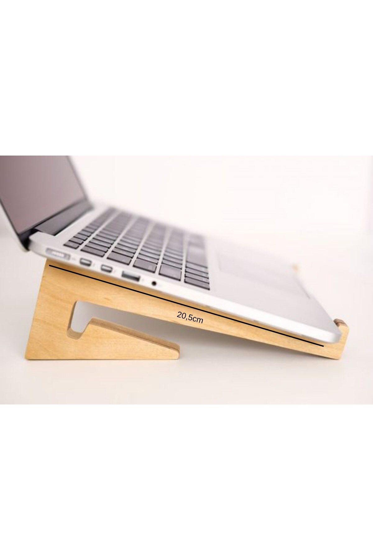 BUSHOP Ahşap Doğal Bilgisayar Laptop Tutucu Aparatı Yükseltici Soğutucu ...