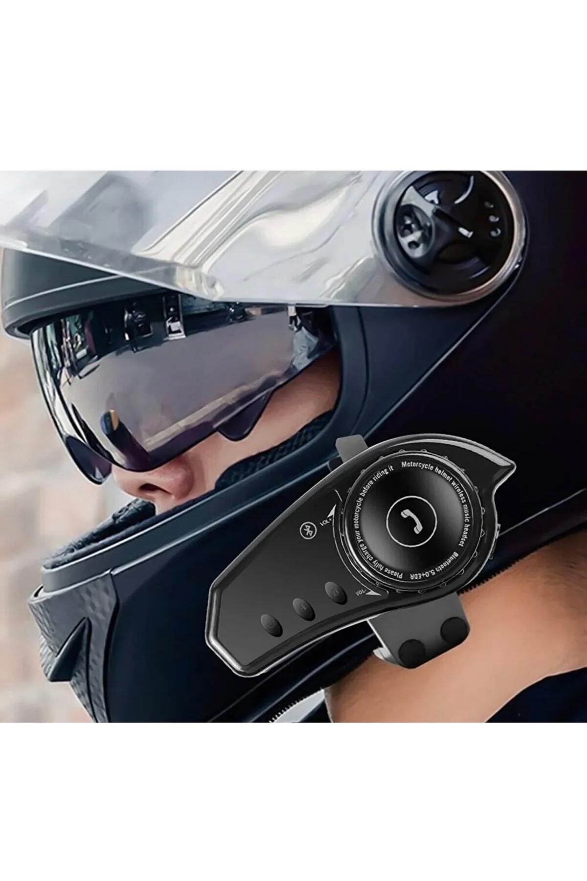 Dynego Bt35 Intercom Motor Kurye Kask Kulaklık Bluetooth Motosiklet ...