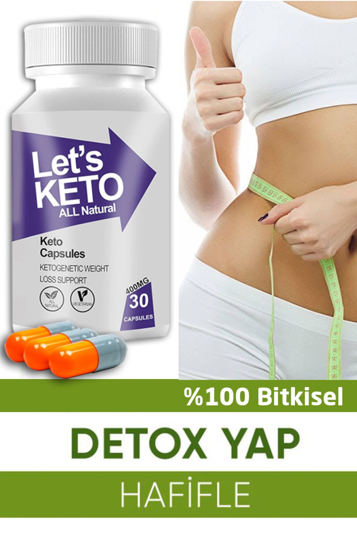 Keto Slim Let's Keto Bitkisel Zâyiflama Kapsülü Detox Form 30 Gıda ... Keto Slim Let's Keto Bitkisel Zâyiflama Kapsülü Detox Form 30 Gıda ...