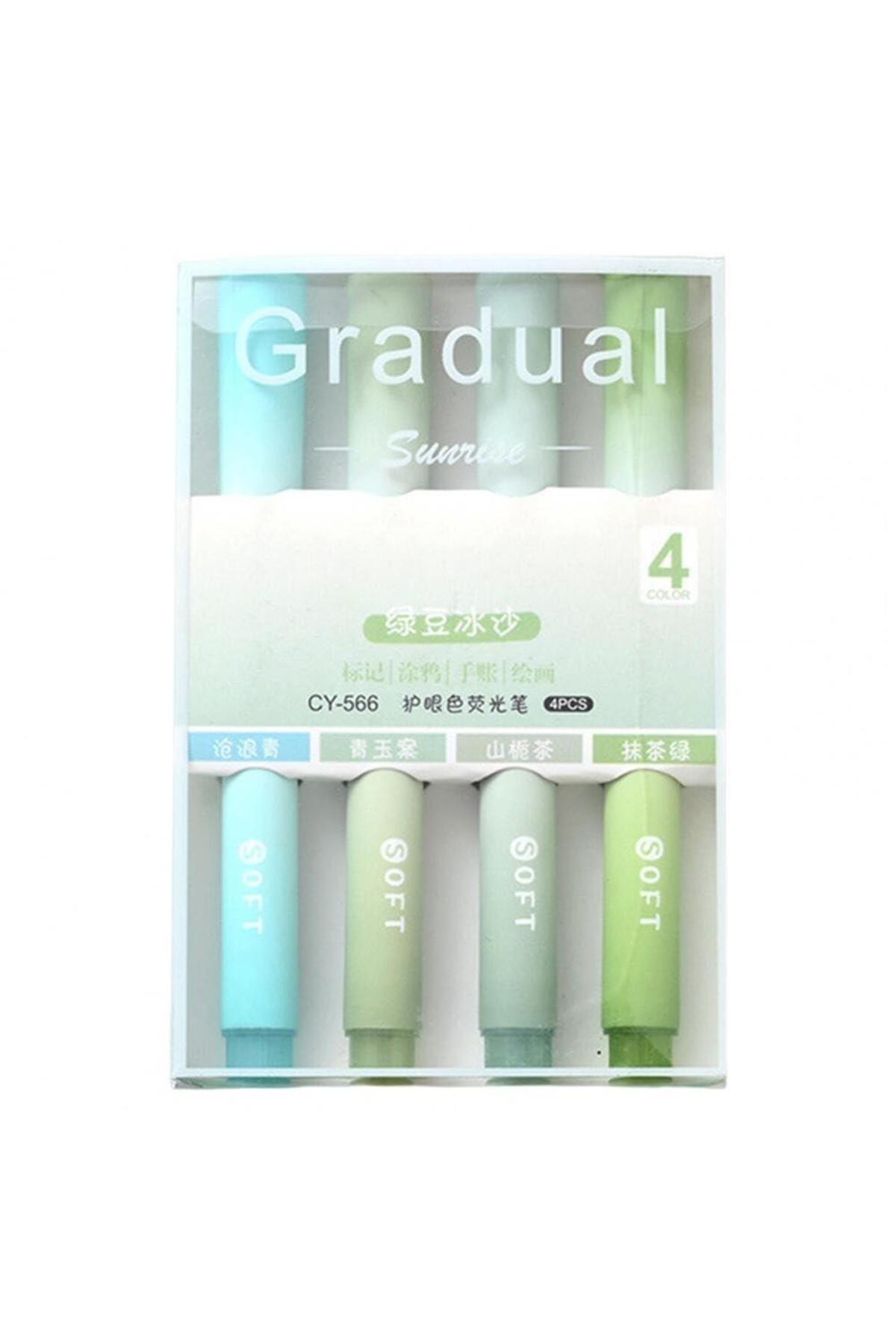 Need Gradual Yeşil Soft Renkler 4lü Fosforlu Kalem Seti Fiyatı ...