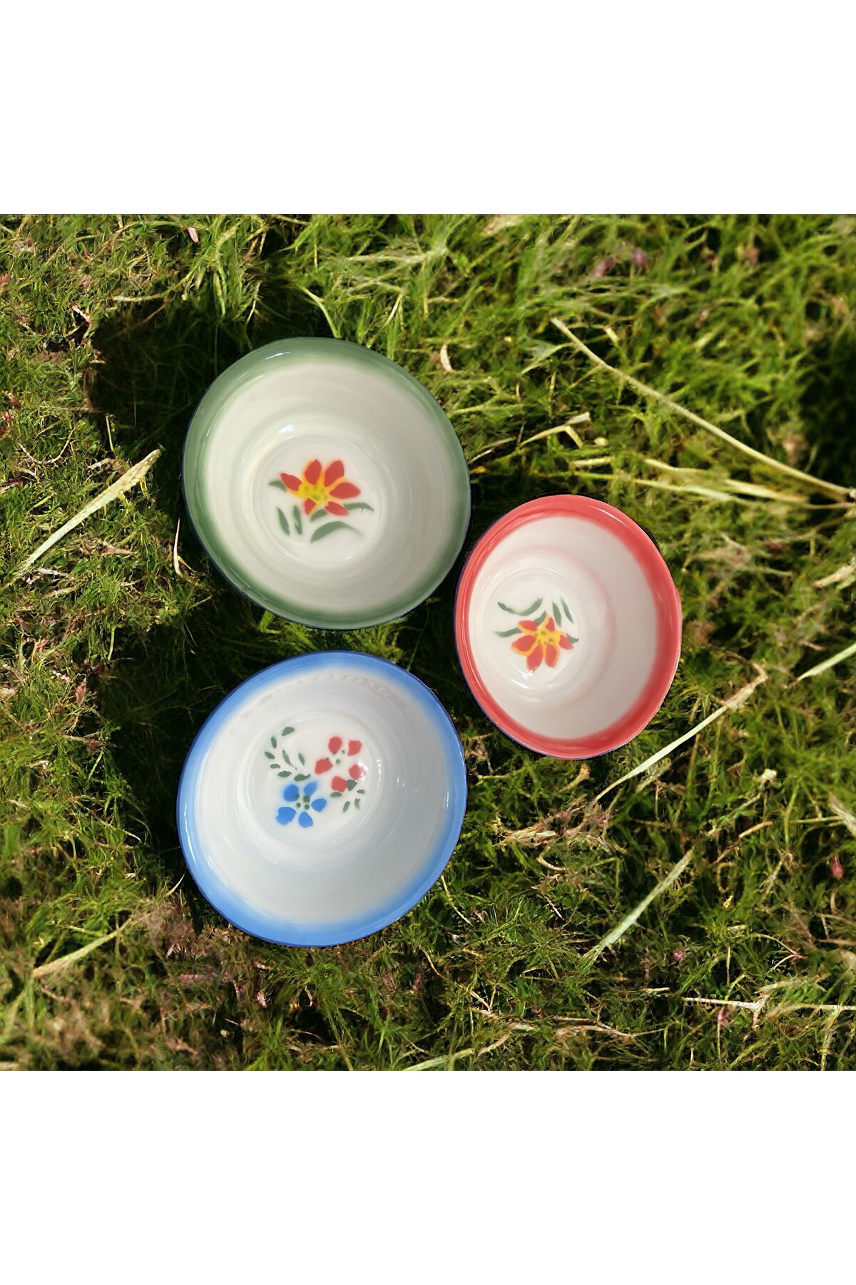 ÖY ELİSAM Emaye 3'lü Set 26 Cm Kase Meyvelik Sebzelik Derin Çinko Tabak ...