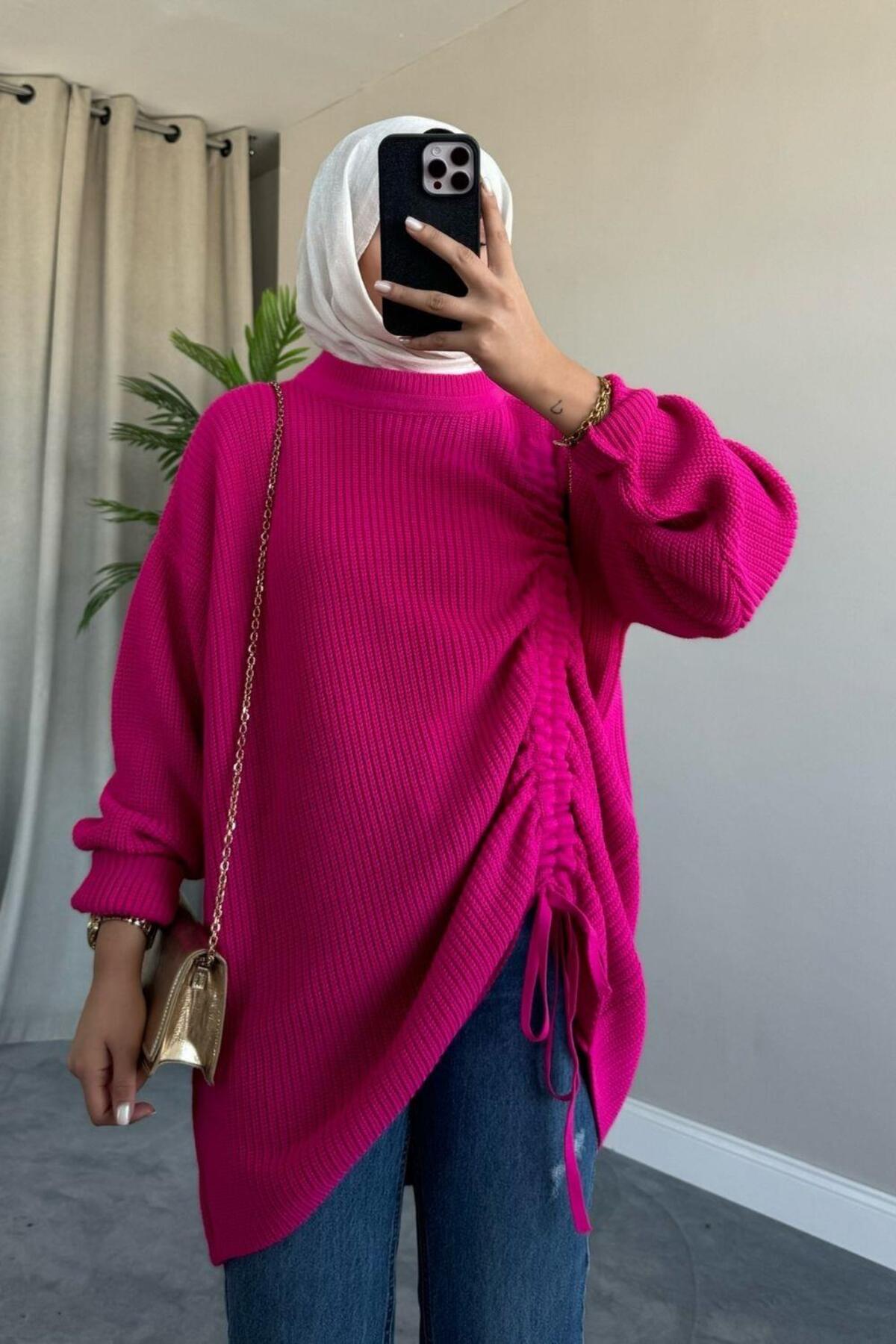 Şule Giyim Piraye Kazak Pembe Fiyatı, Yorumları - Trendyol