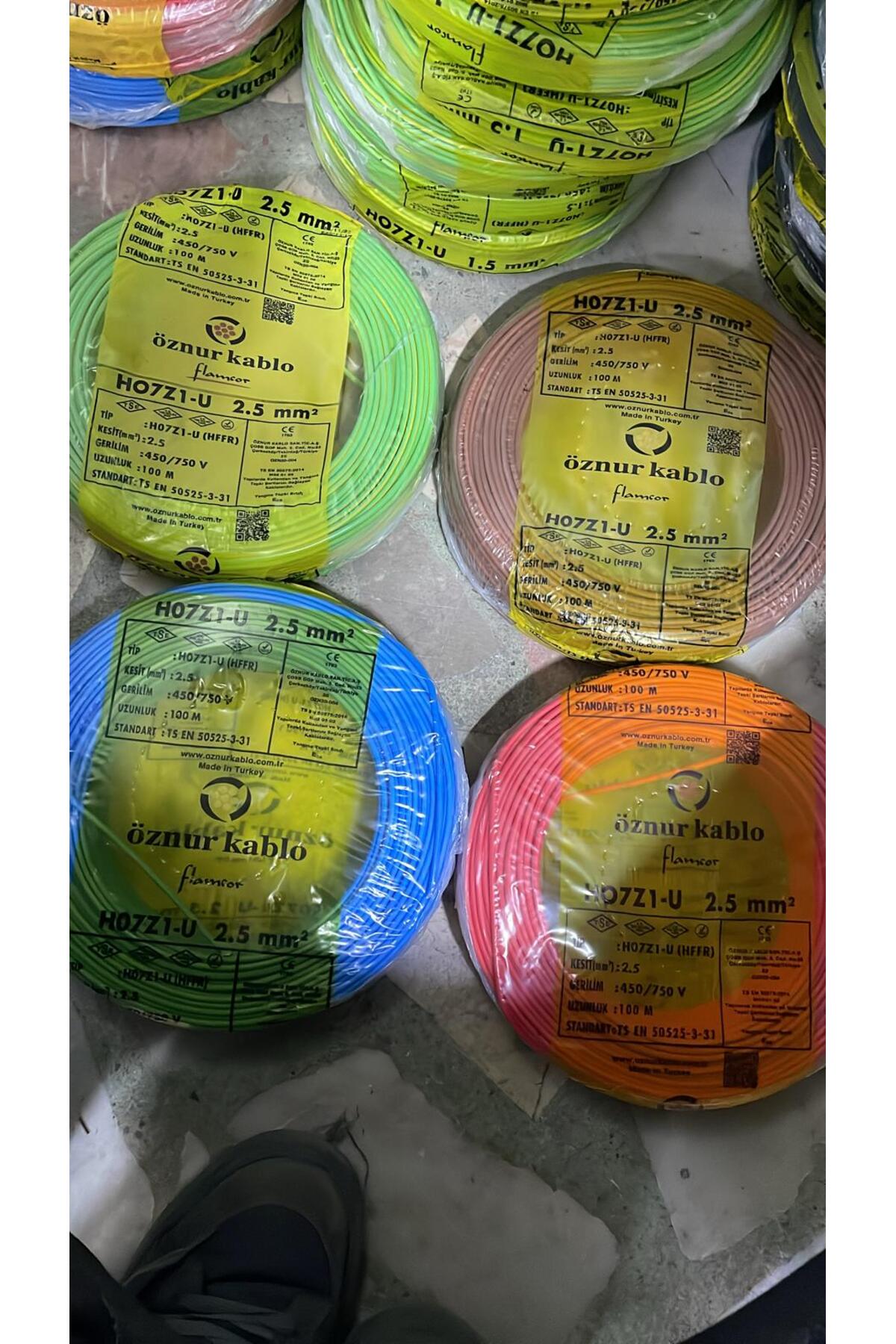 ÖZNUR Nhxmh Yanmaz Kablo 2.5 Luk Mavi Öznur-Hes (100 Metre) Fiyatı, Yorumları - Trendyol