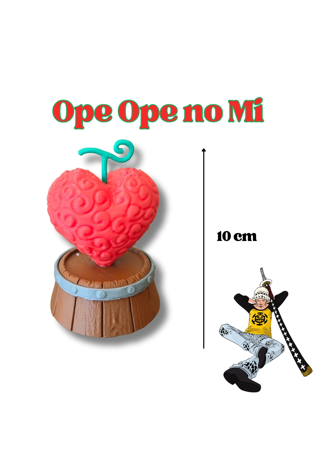 PLA One Piece Ope Ope no Mi Devil's Fruit Trafalgar D. Water Law 10 Cm ...