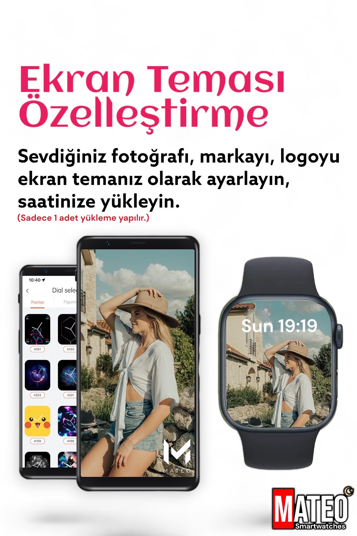 MATEO Akıllı Saat Yeni Nesil T700s Watch 7 Series Ios Androıd Uyumlu Bluetooh Arama Bildirim ...