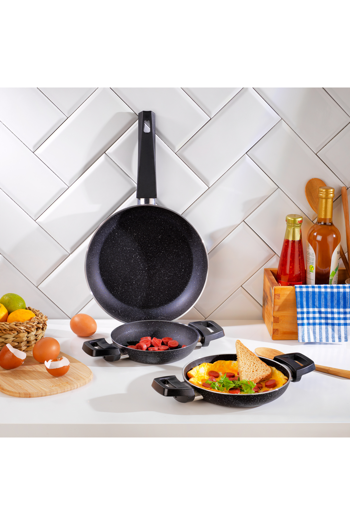 Schafer Dark Storm 3 Lü Tava + Sahan Seti-Siyah Fiyatı, Yorumları ...