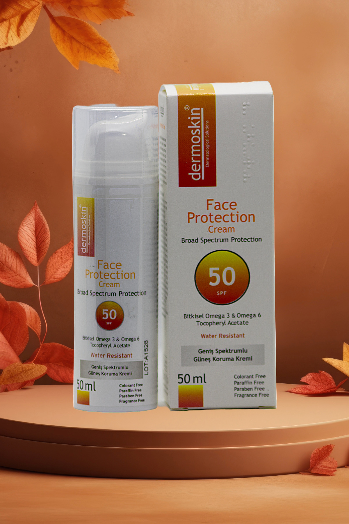 Dermoskin Face Protection 50 SPF 50 ml Adaleb Plus Leke ve Akne Karşıtı ...