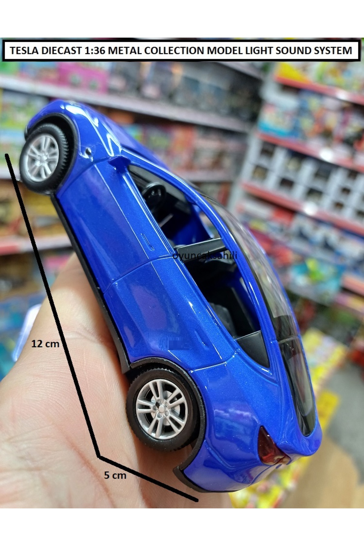 OYUNCAKSAHİLİ Tesla Metal 1:36 Koleksiyon Model Araba 2 Kapısı Açılır ...