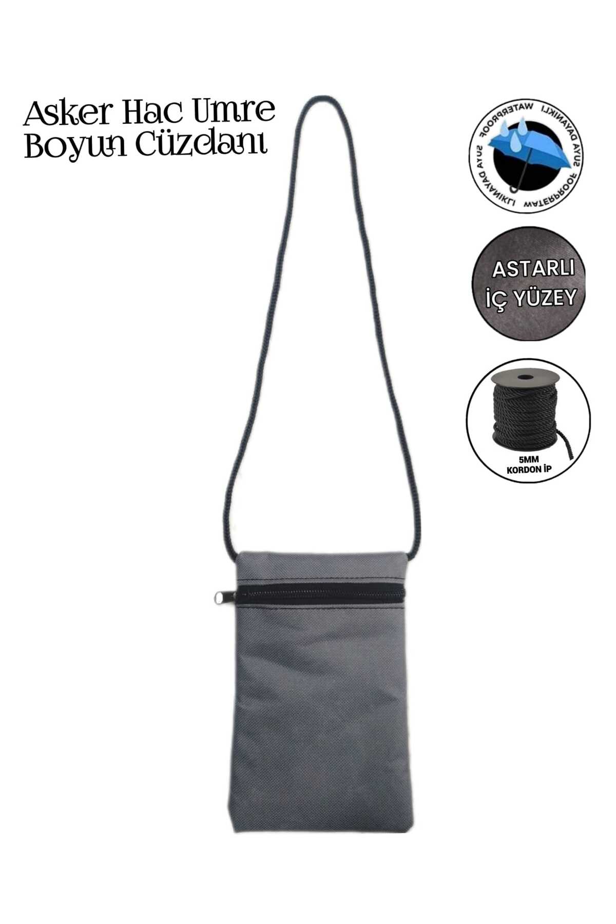 SEVBAGS Para Kimlik Pasaport Hac Umre Asker Sporcu Boyun Kese Cüzdanı ...