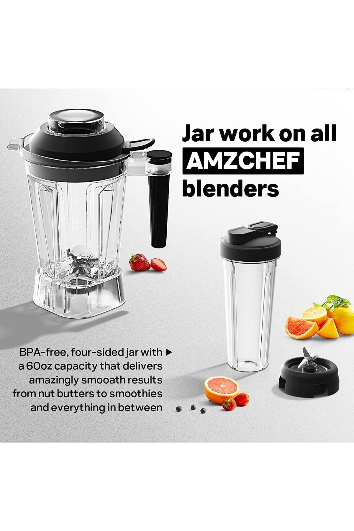AMZCHEF Enerji Tasarruflu Yüksek Performanslı Blender ve Smoothie ...