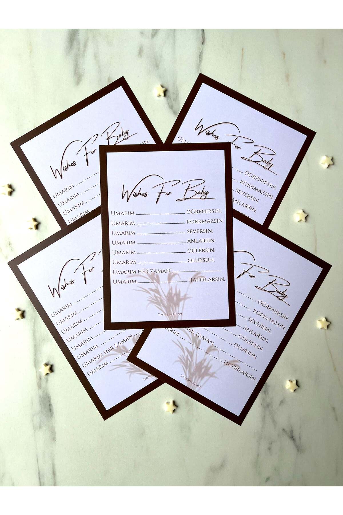 The Istanbul Event 5'li Baby Shower Oyun Ve Eğlence Soru Kartları Seti ...