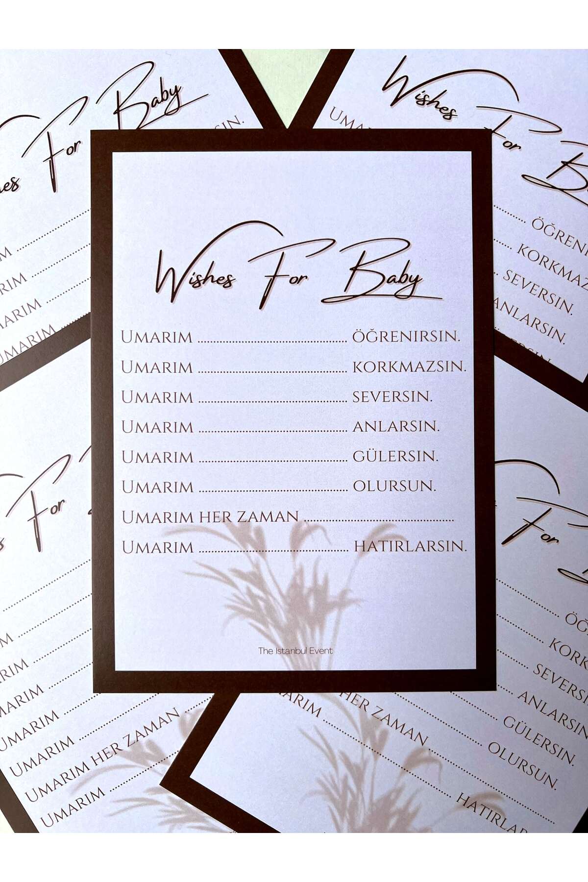 The Istanbul Event 5'li Baby Shower Oyun Ve Eğlence Soru Kartları Seti ...