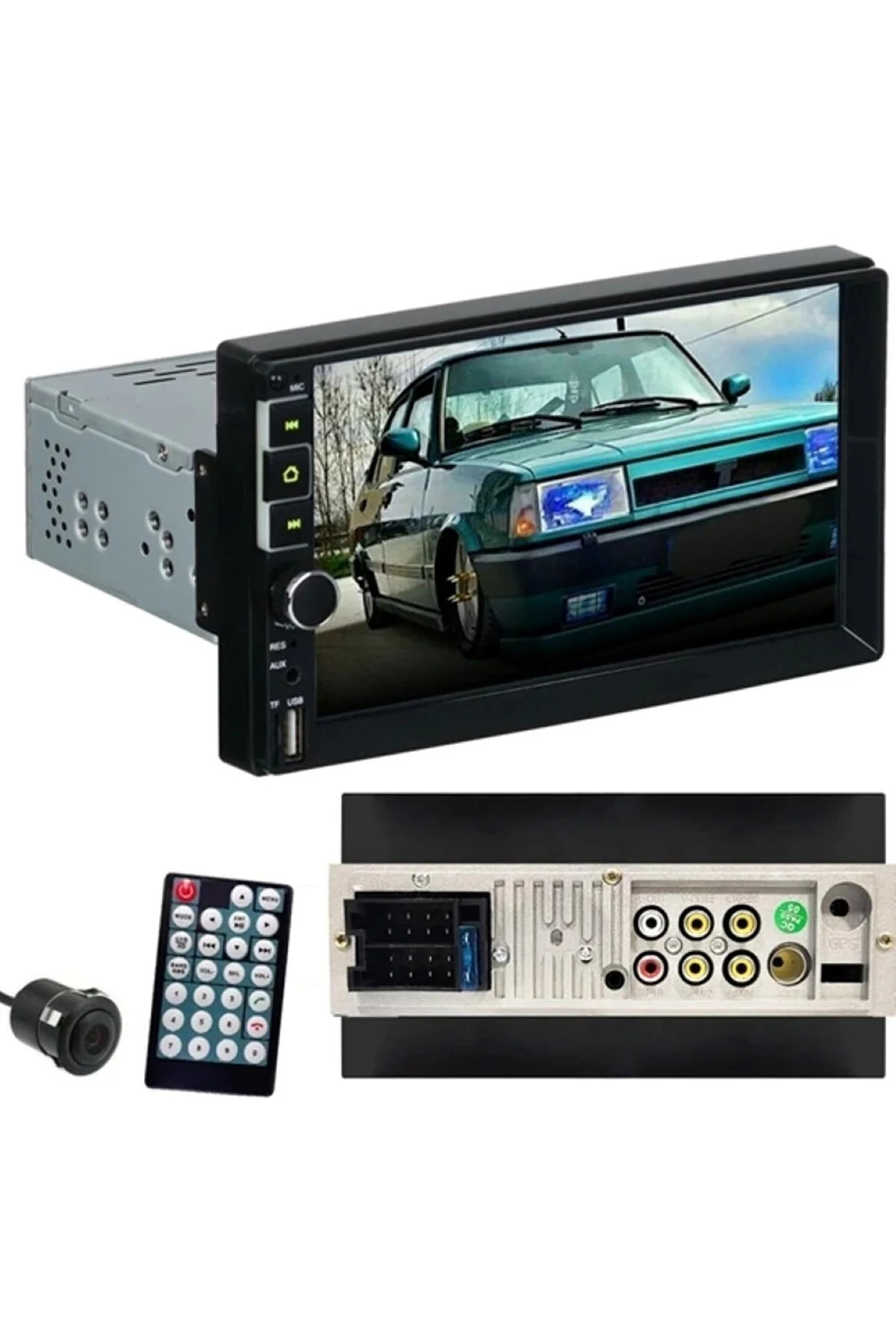 Genel Markalar Double Teyp 7 4X50W Mirrorlink Bt/usb/sd/fm/aux Kamera Hediye Ayarlana Bilir Kasa ...