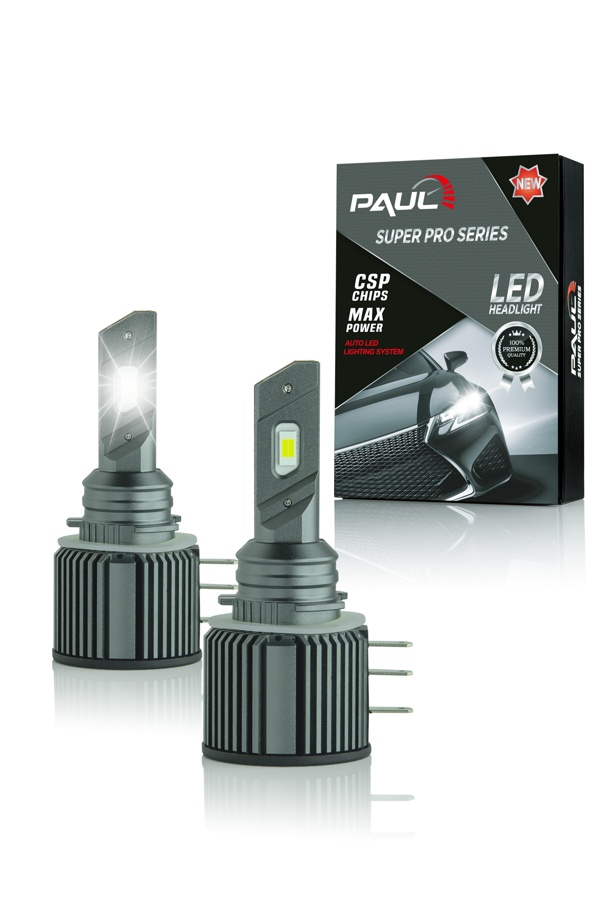 PAULLED Paul Süper Pro H15 24.000 Lümen Güç Şimşek Etkili Odaklı Ufuk ...