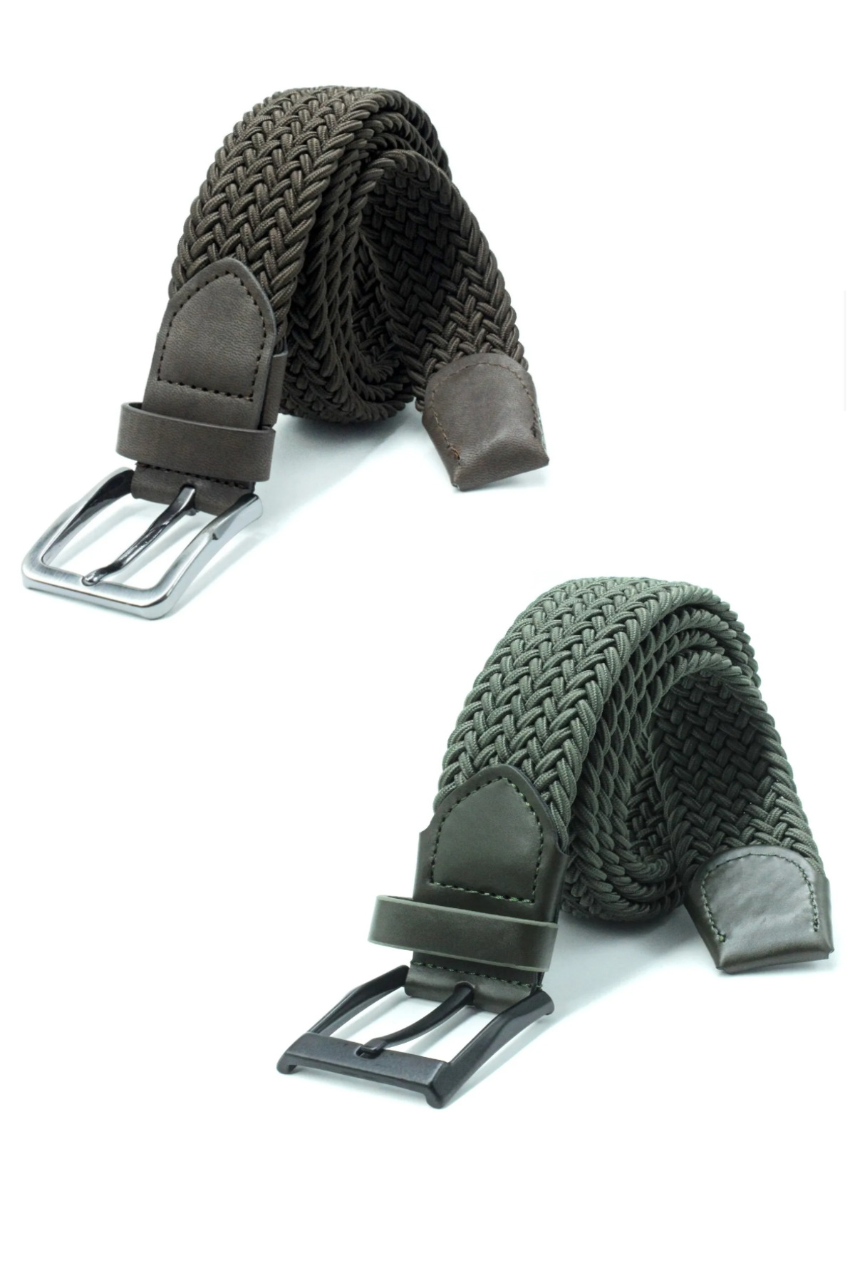 derikem İkil Elastik Örgü Kemer 3,5cm Lacivert Lastik Kemer Unisex 2 ...