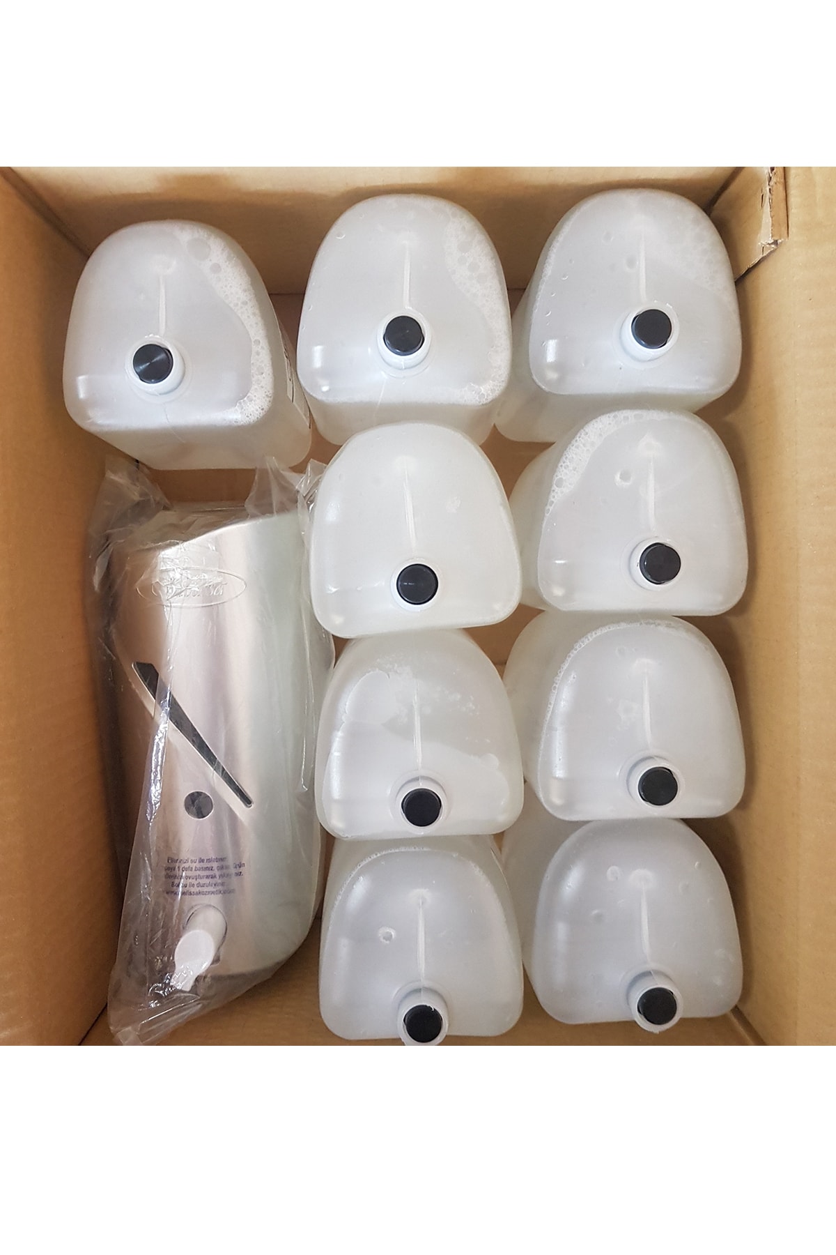 Melissa Dispenser Inox + 9 Foam Soap Hygienic Jade 1 L - Trendyol