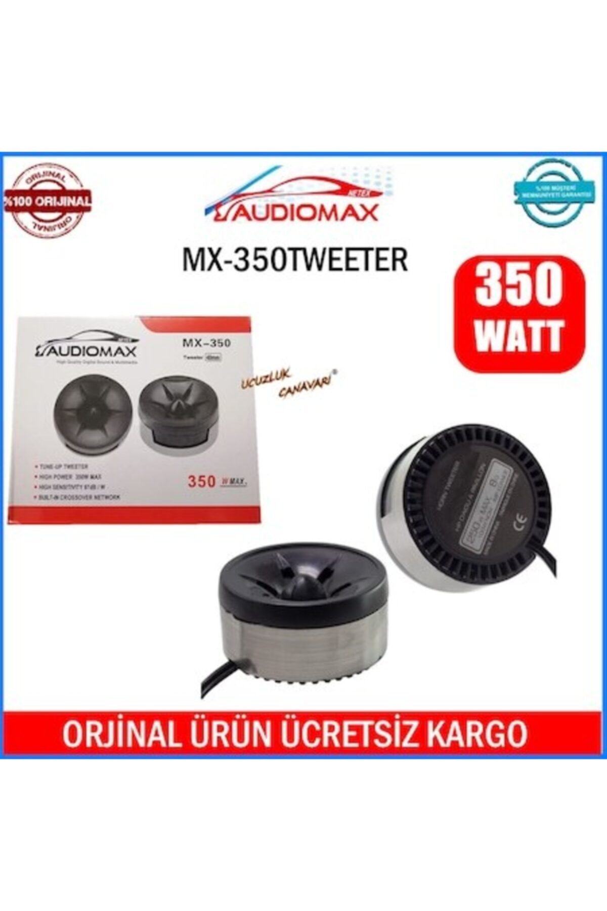 Audiomax Audıomax Mx 350 Tweeter Set - Fiyatı, Yorumları
