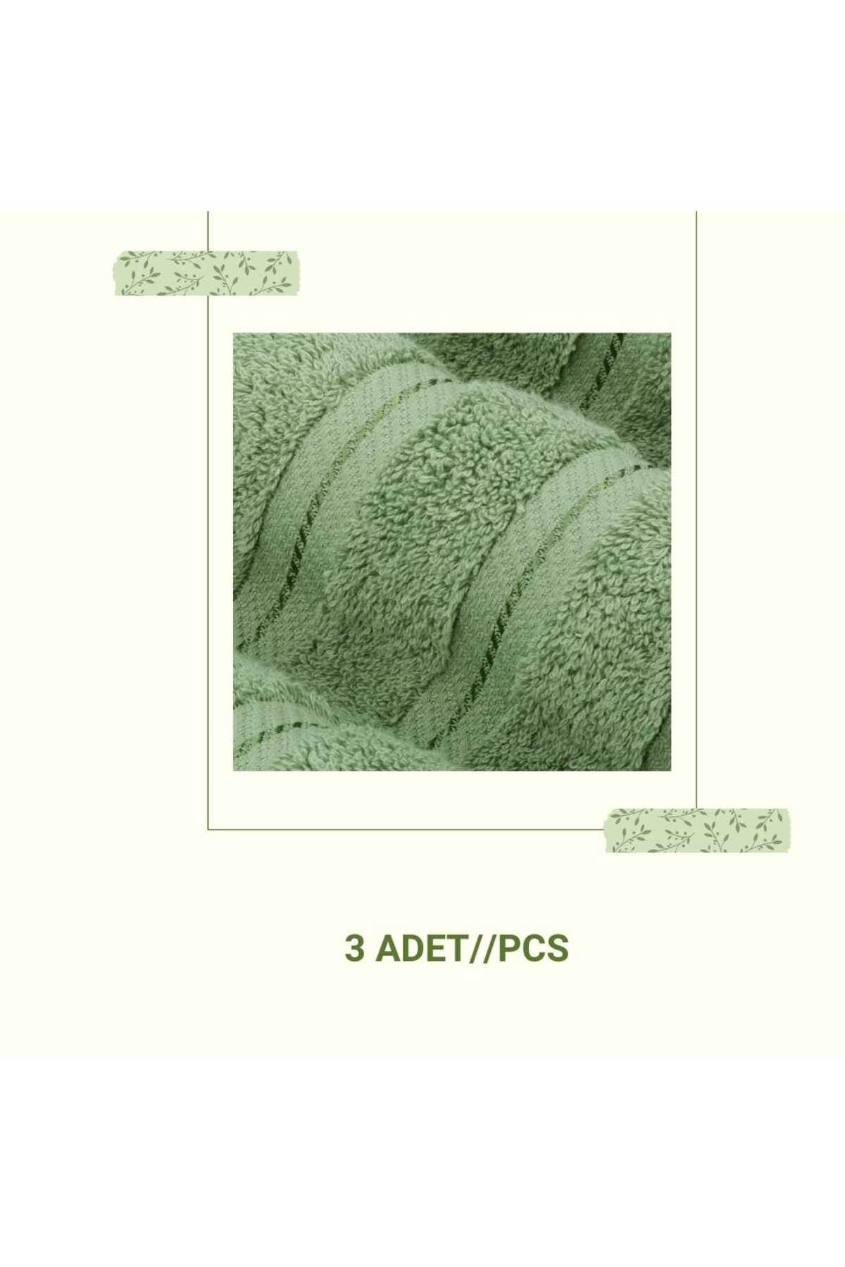chebello 3 Adet 100% Pamuk, 40x75 Yeşil Havlu-yumuşaklık Ve Kalitenin Buluştuğu Deneyim! Fiyatı ...