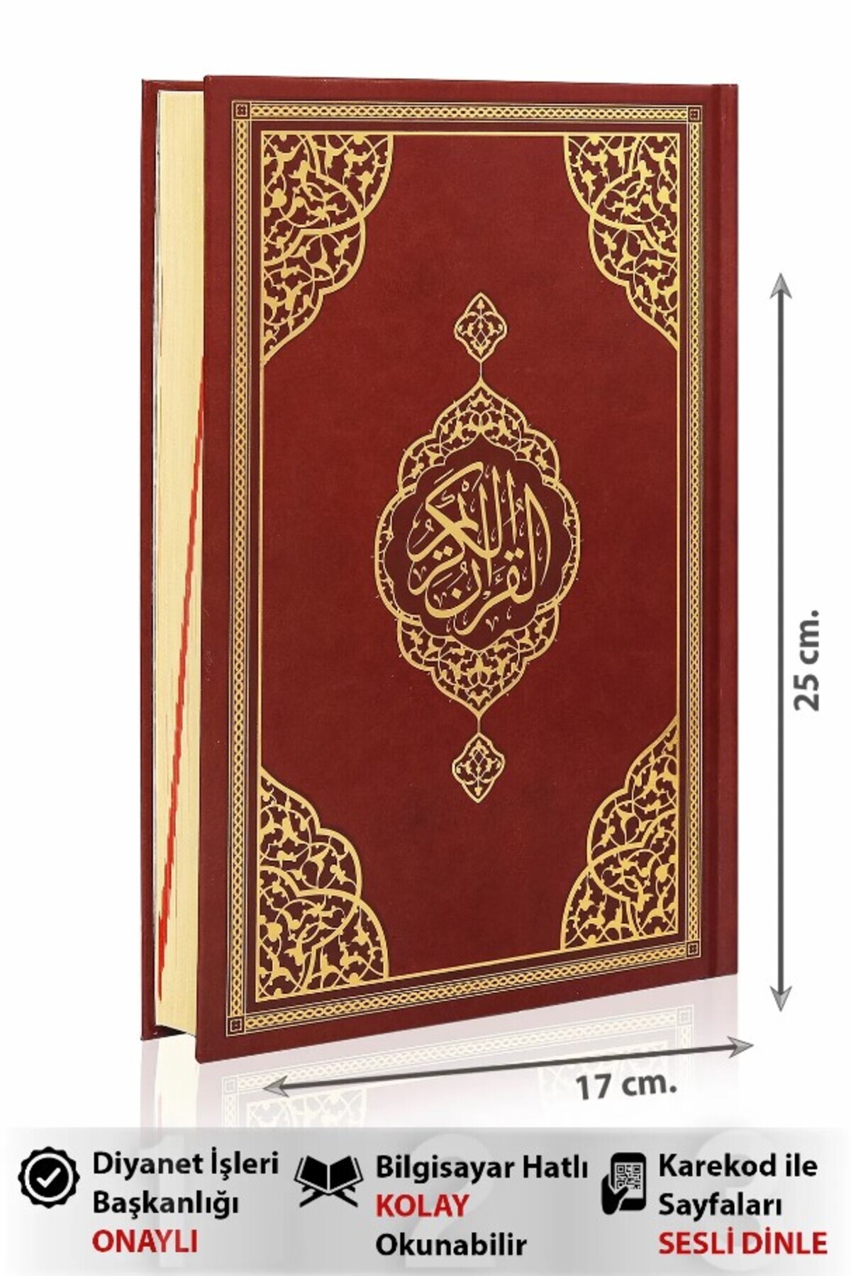 Merve Yayınları Furkan Neşriyat Orta Boy Arapça Sıvama Kapak Kuran-ı ...