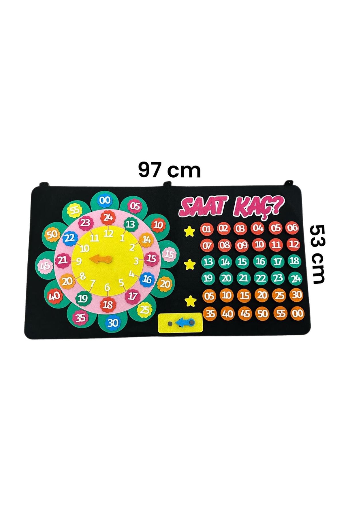 Yumuşakkeçe Saat Kaç Panosu Keçe ‘den 97*53 Cm Fiyatı, Yorumları - Trendyol