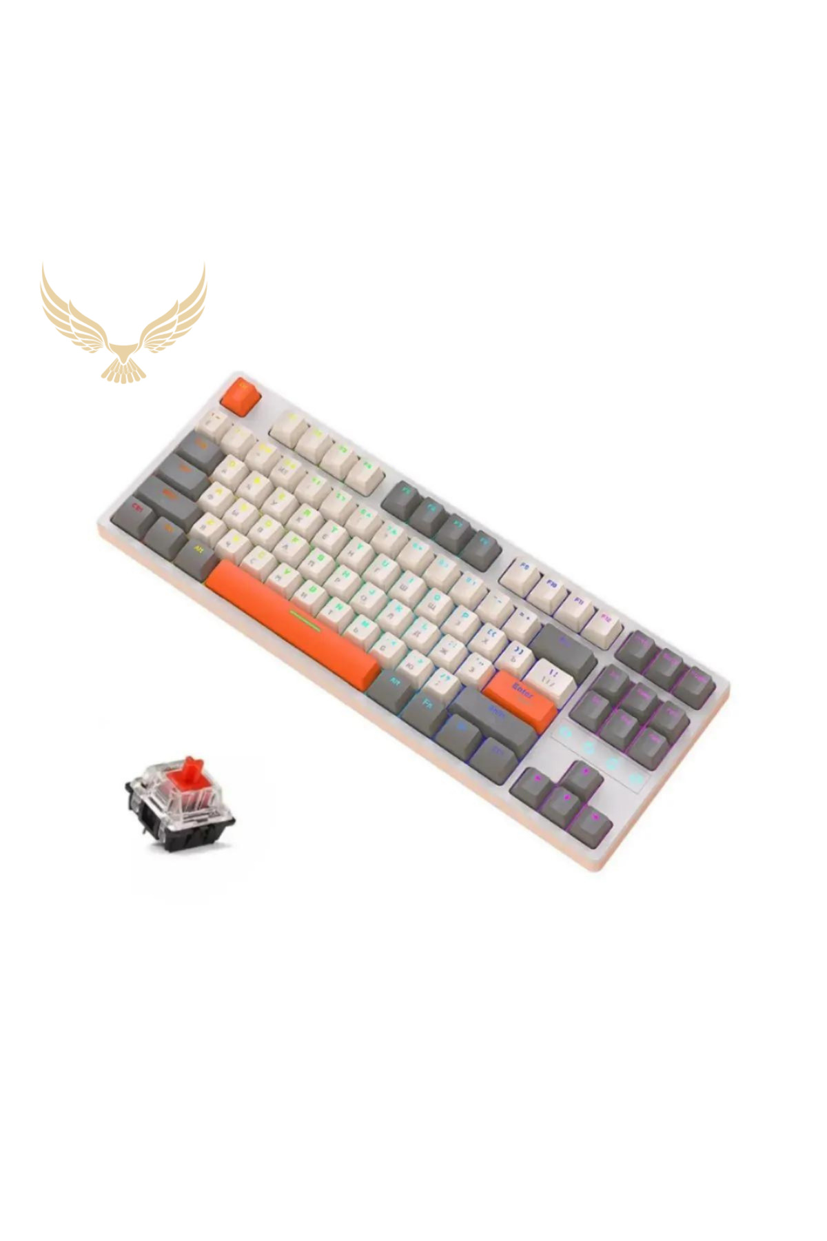 CROW'S TECH Lord Pro Red Switch Mini Rgb Oyun Klavyesi Gaming Mekanik ...