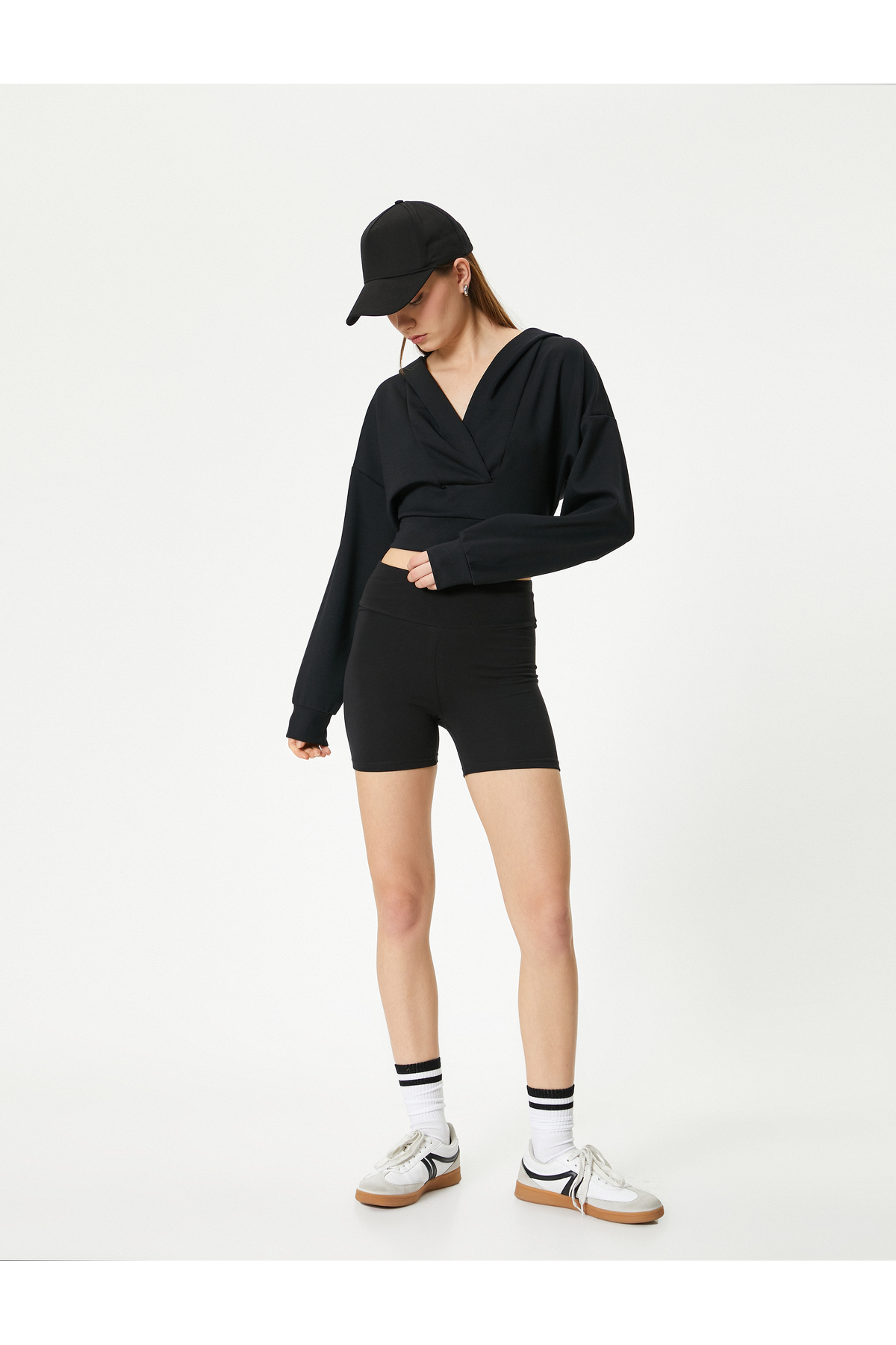 Koton Spor Biker Tayt Yüksek Bel Pamuklu Esnek Fiyatı, Yorumları - Trendyol