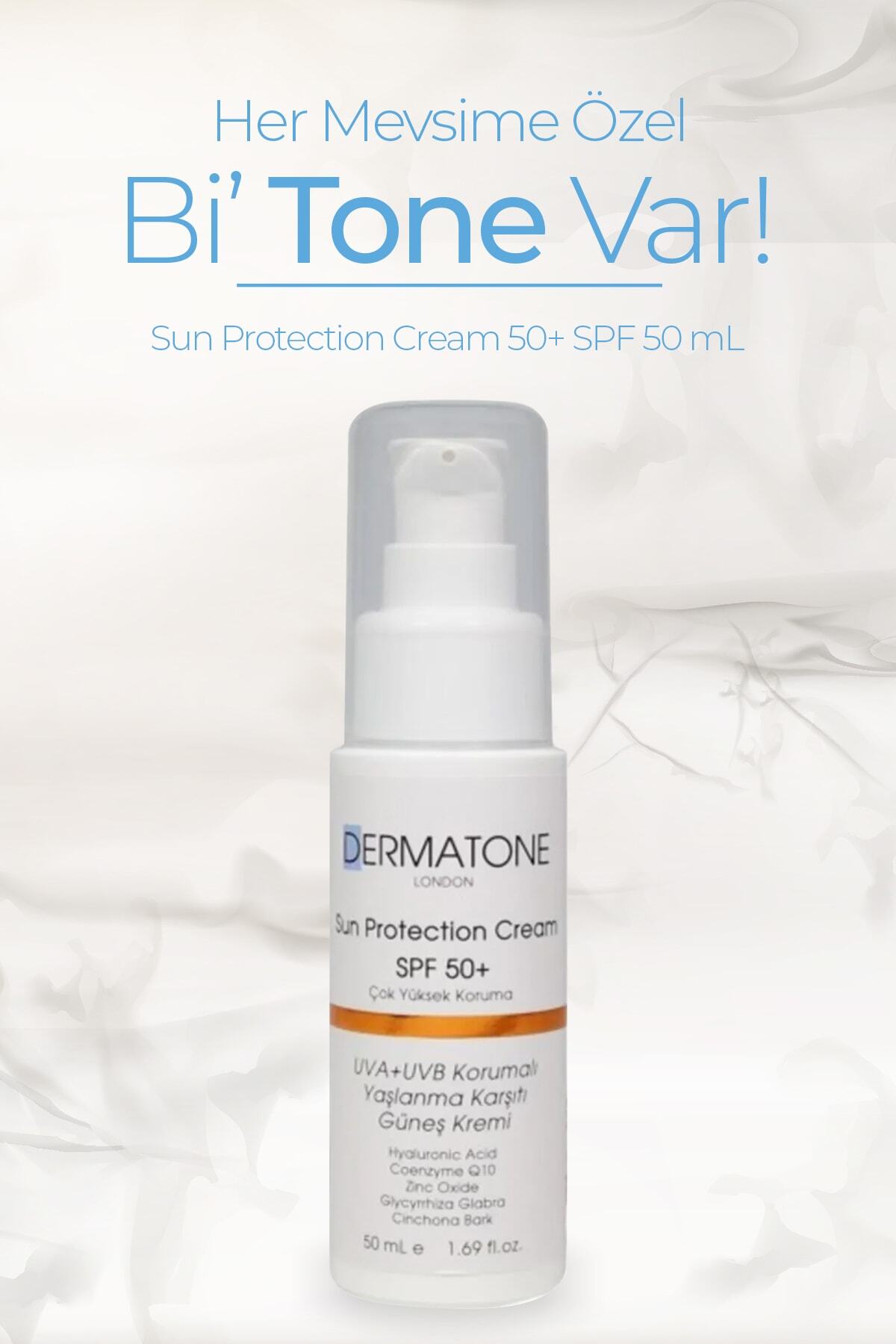 DERMATONE Uvb & Uva sun Protection Cream 50 Spf | Su Bazlı Yüksek ...