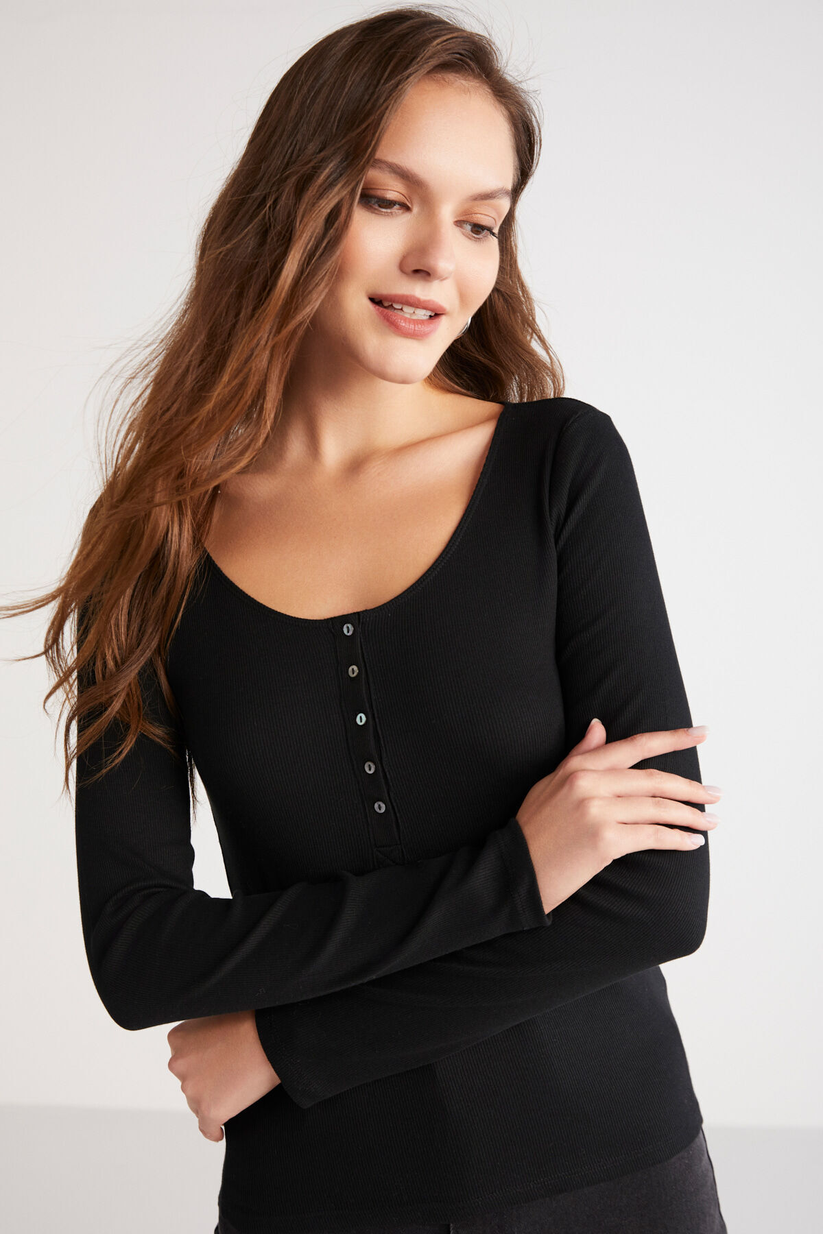 ETHIQUET Zazana Kadın Fitilli Görünümlü Vücudu Tamamen Saran Derin ...