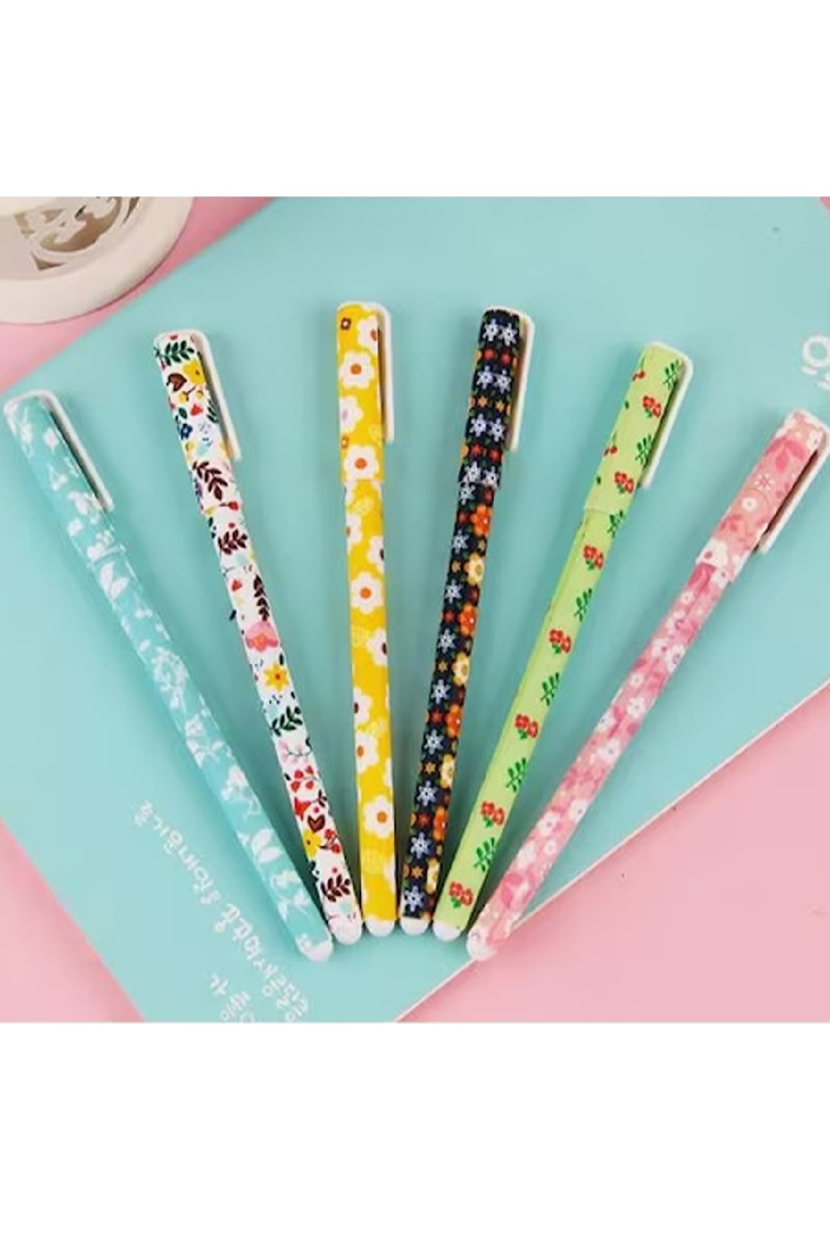 Dream Plus Çiçek Desenli 6'lı Renkli Tükenmez Kalem Seti - Fiyatı ...