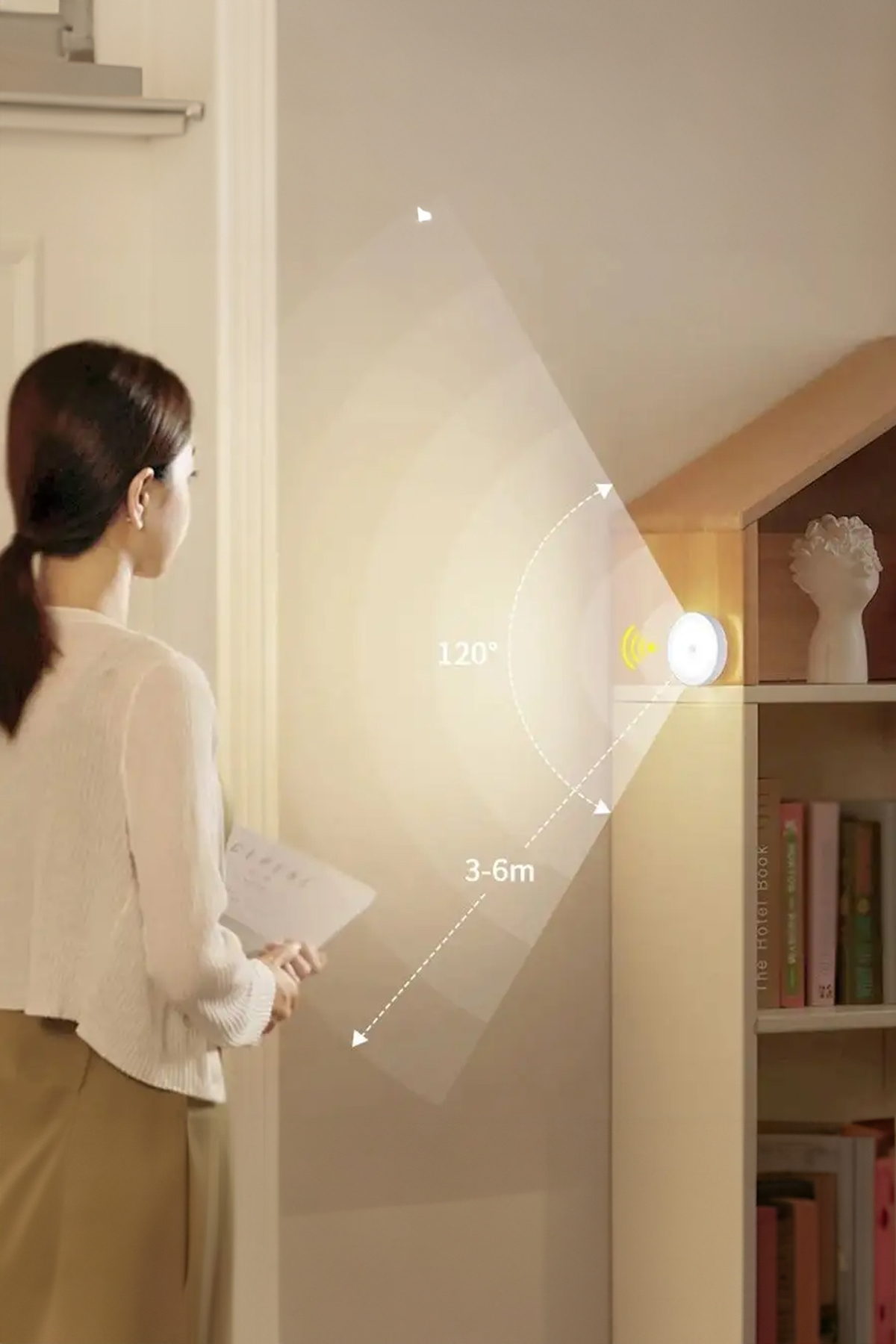 ThenTech Merdiven Yanı Hareket Sensörlü Lamba Led Oda Masa Altı Dolap ...