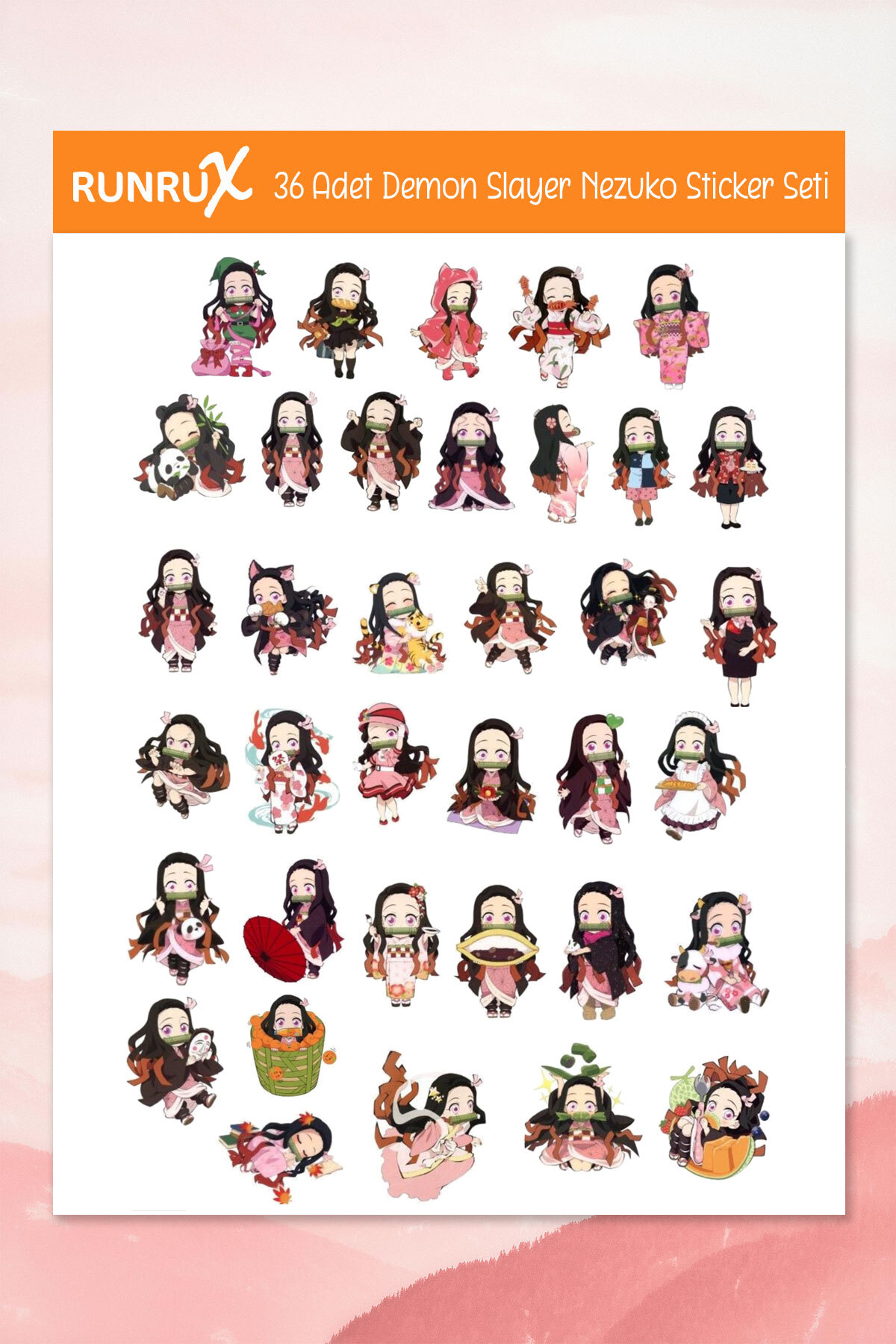 Runrux Demon Slayer Nezuko - Kimetsu no Yaiba Ajanda, Defter, Laptop ...