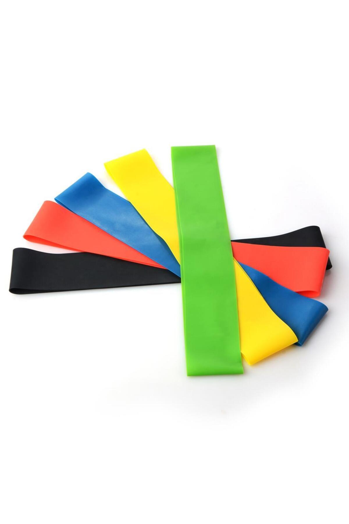 OptaPro Egzersiz Plates Fitness Direnç Lastiği 5'li Set Kas Germe Ve ...