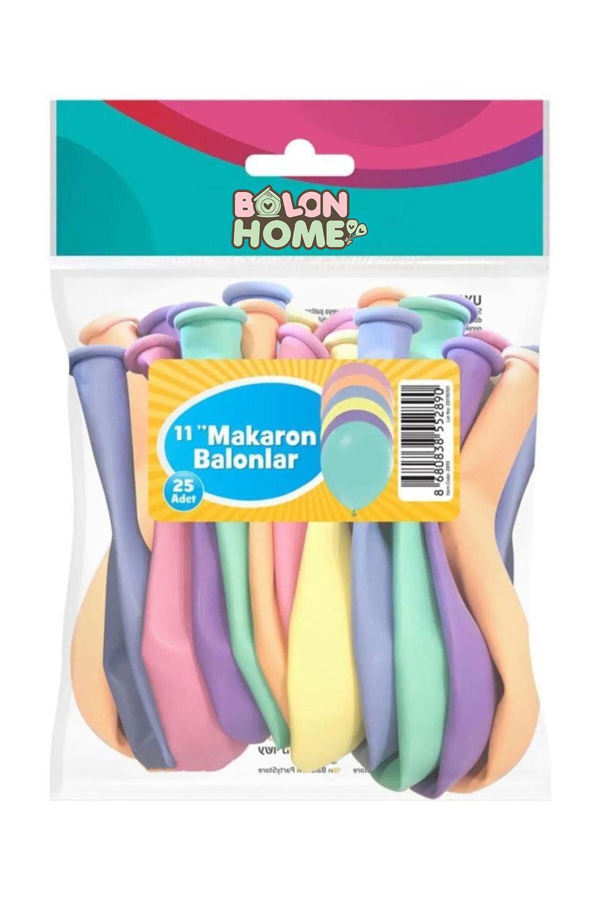 BALON HOME 25'li Karışık Makaron Balon 12 İnç, Fiyatı, Yorumları - Trendyol