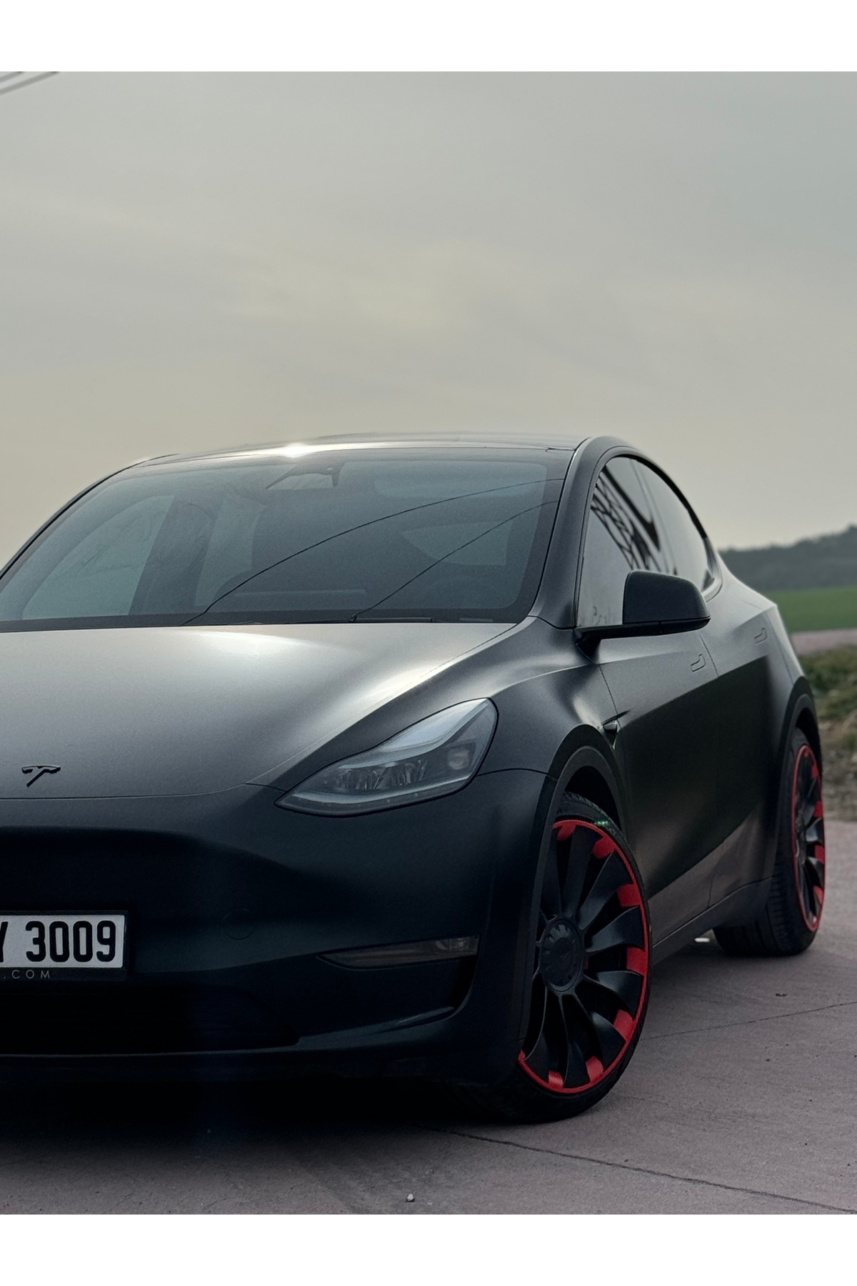 Ayaltes Tespx Tesla Uberturbine 21 İnc Kırmızı Jant Koruma Ürünü Özel ...