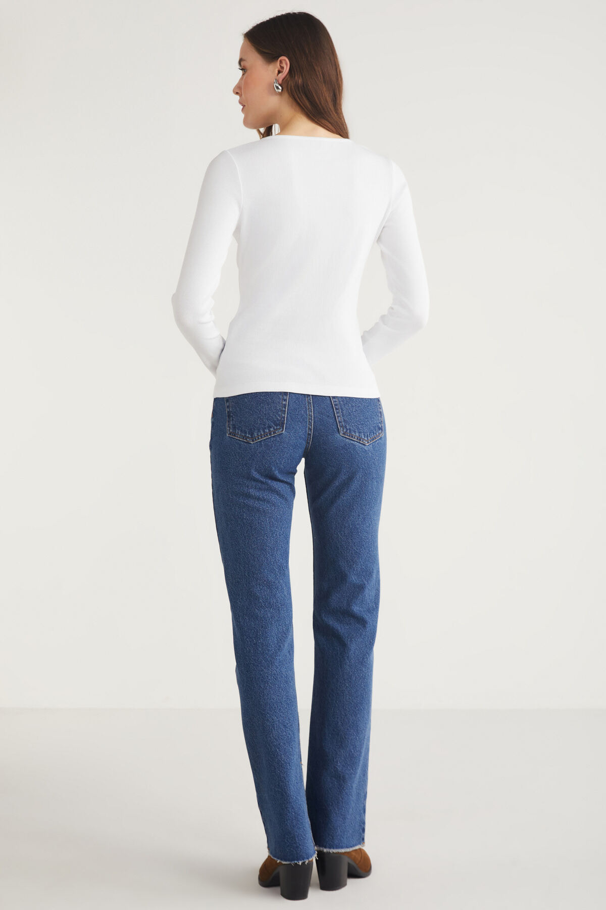 ETHIQUET Zazana Kadın Fitilli Görünümlü Vücudu Tamamen Saran Derin ...