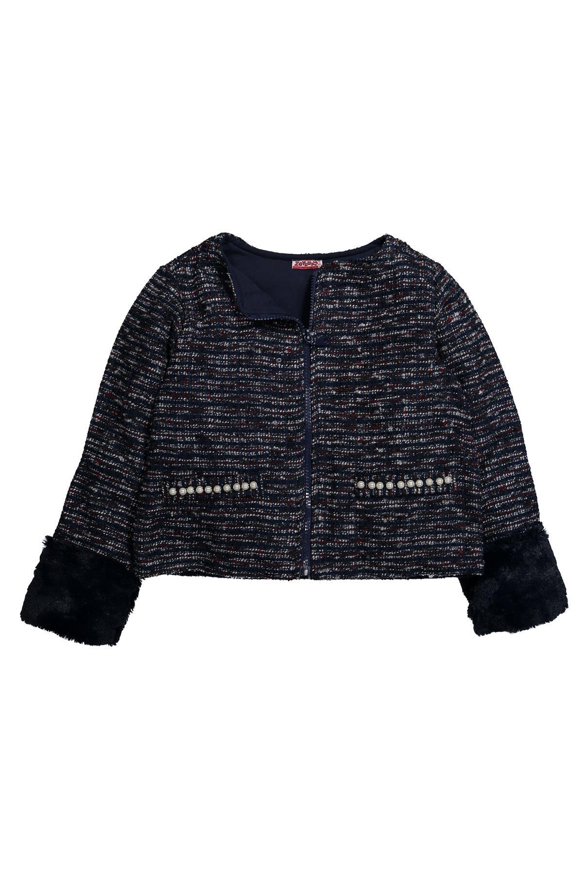 Zeyland Kız Çocuk Inci Cepli Peluş Detaylı Tüvit Ceket (5-12YAŞ) Fiyatı ...