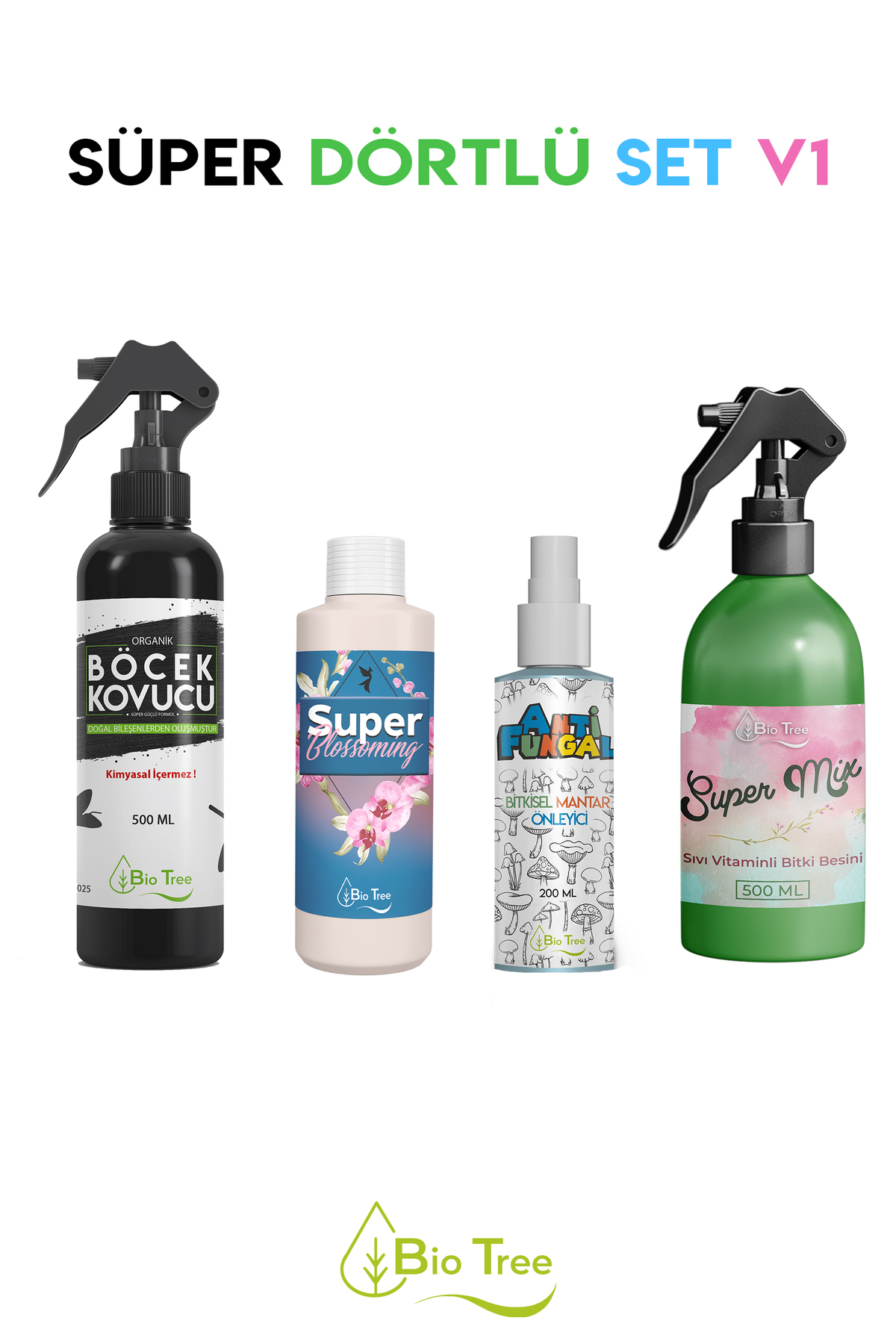 Bio Tree Süper Dörtlü [biotree] Böcek Ilacı & Super Blossoming & Anti ...