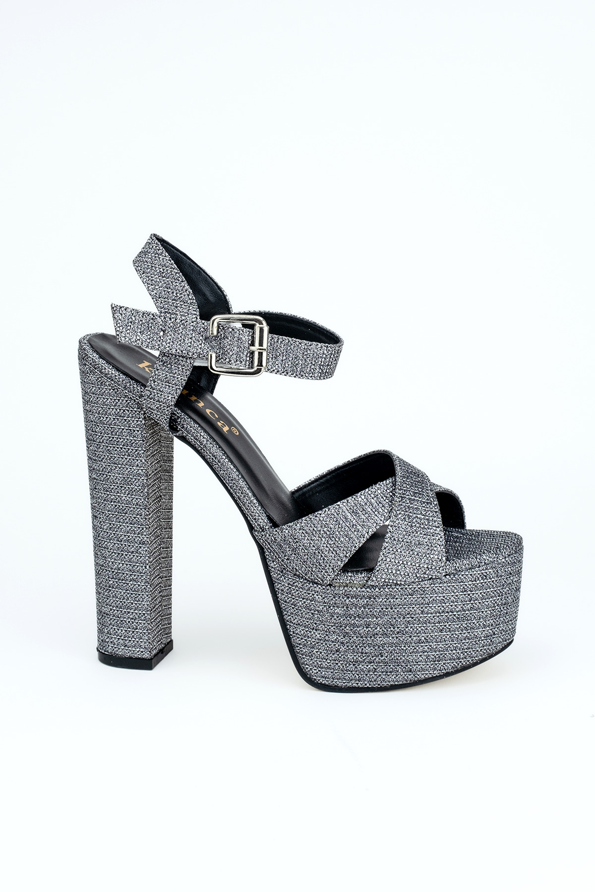Karınca 7-9600 16cm Platform Glitter Platinum Shoes - Trendyol