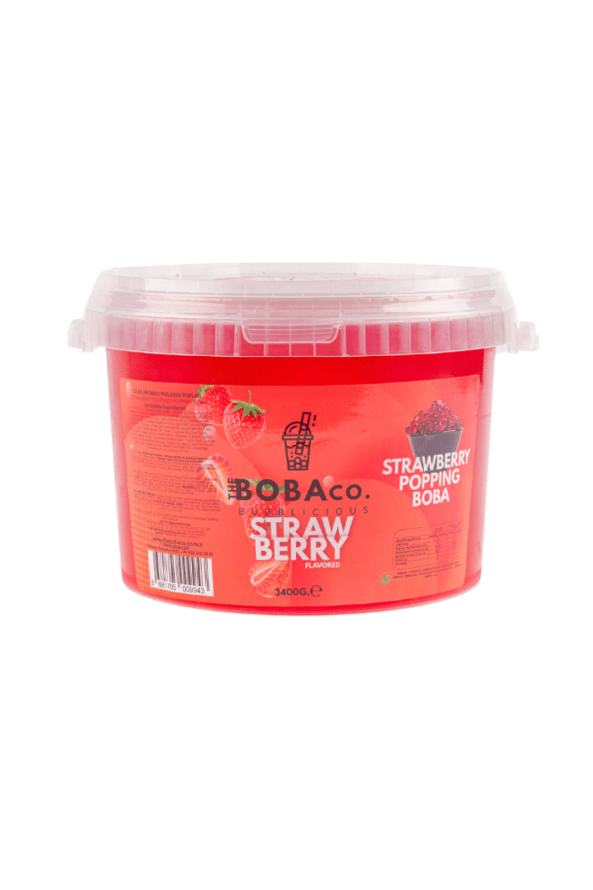 TheBobaCo. Bubblicious Bubble Tea Boba - Çilek / Strawberry 3,4kg ...