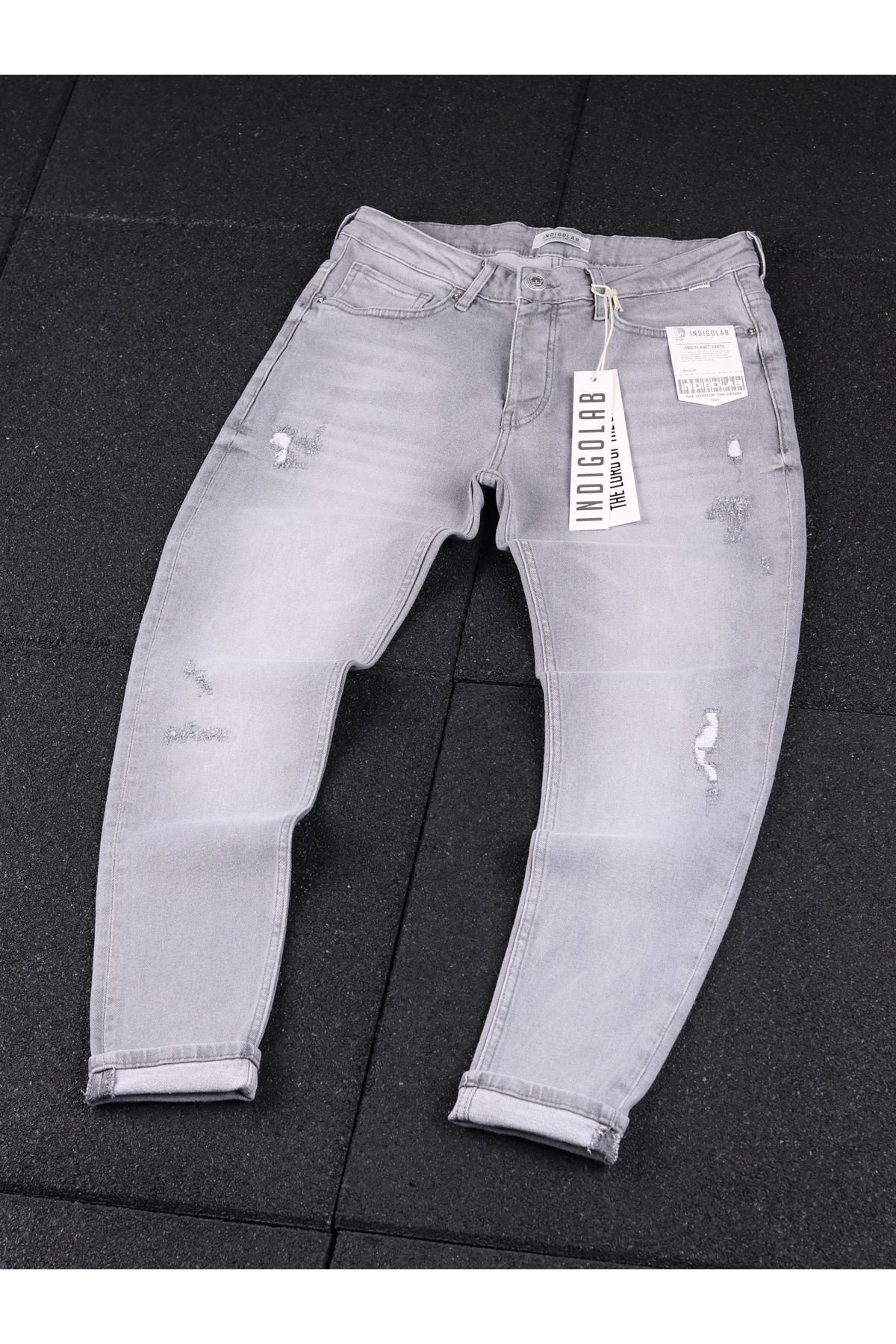 INDIGOLAB Erkek gri Lazer Detaylı Jean Pantolon Fiyatı, Yorumları ...