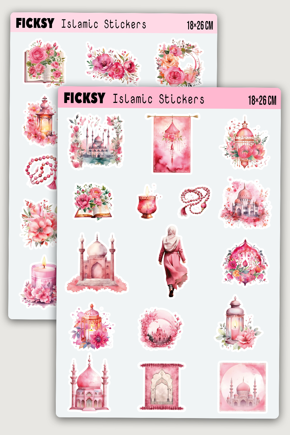 Ficksy İslam Sticker Seti - 30 Adet Etiket Çıkartma - Muslim - Ramazan ...