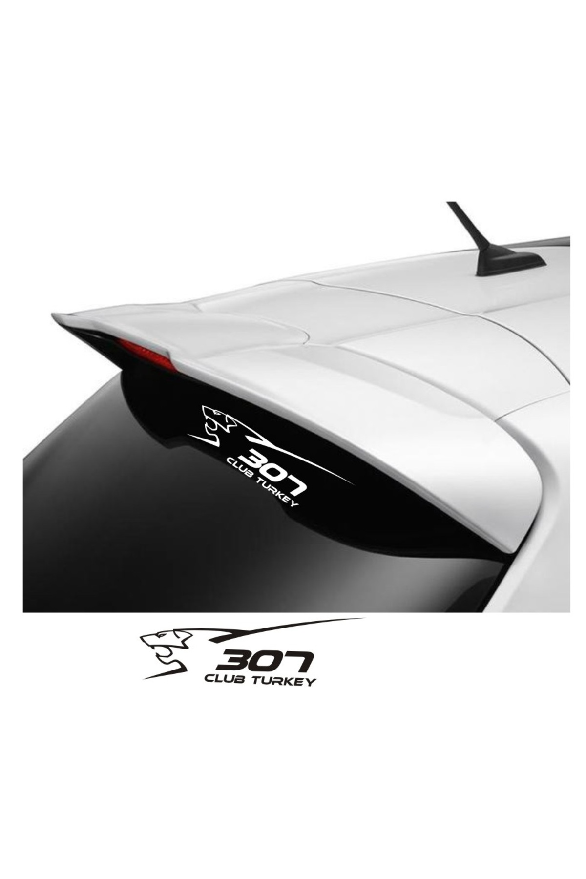 oracall Peugeot 307 sticker,307 sticker,oto sticker,307 aksesuar,arka ...