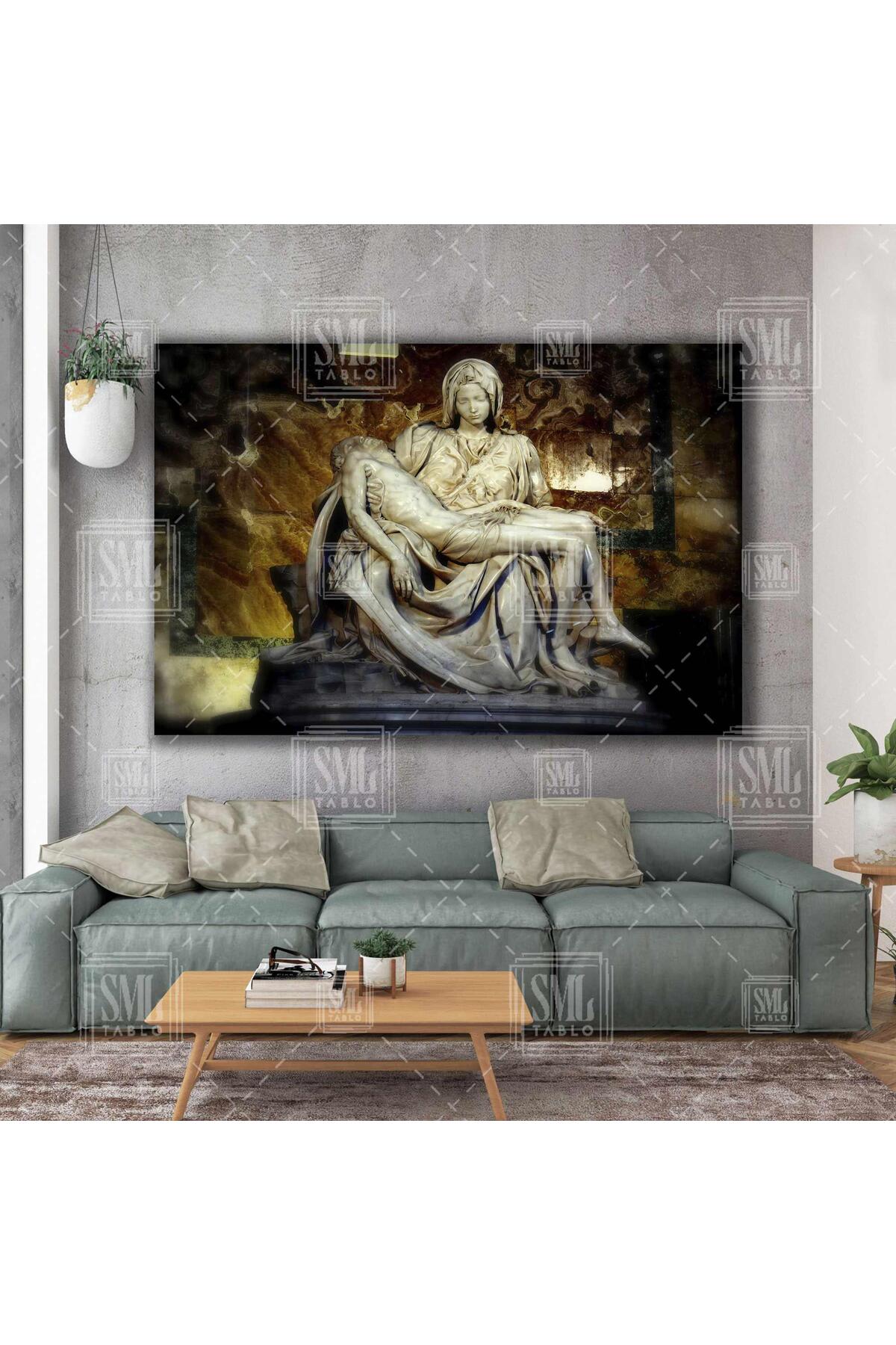 SML TABLO Michelangelo Pieta Heykeli Meryem Ana Hz Isa Mermer Heykels ...