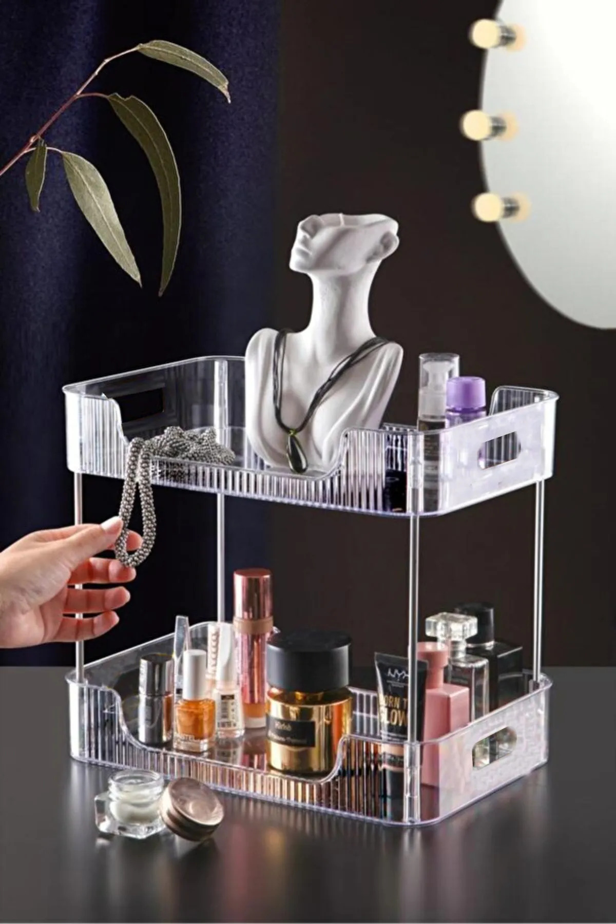 Store 2 Katlı Makyaj Organizeri Ofis Organizer Banyo Organizer Mutfak ...