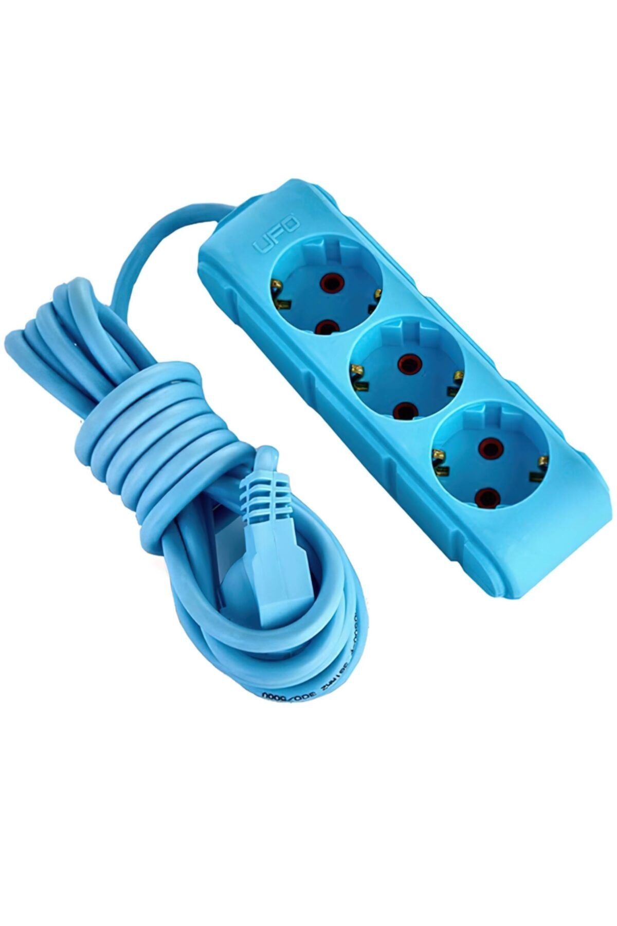 UFO ELECTRIC Mavi Renkli Topraklı Kablolu Üçlü Grup Priz 5 mt Fiyatı ...
